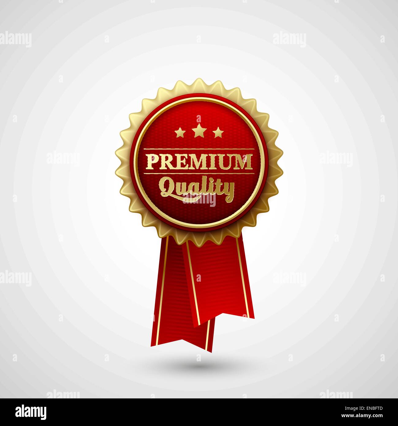 Vector illustration Premium Quality Badge red Label design Stock Vector ...