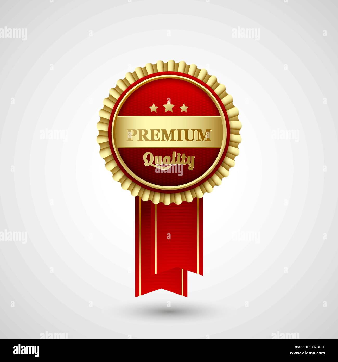 Vector illustration Premium Quality Badge red Label design Stock Vector ...