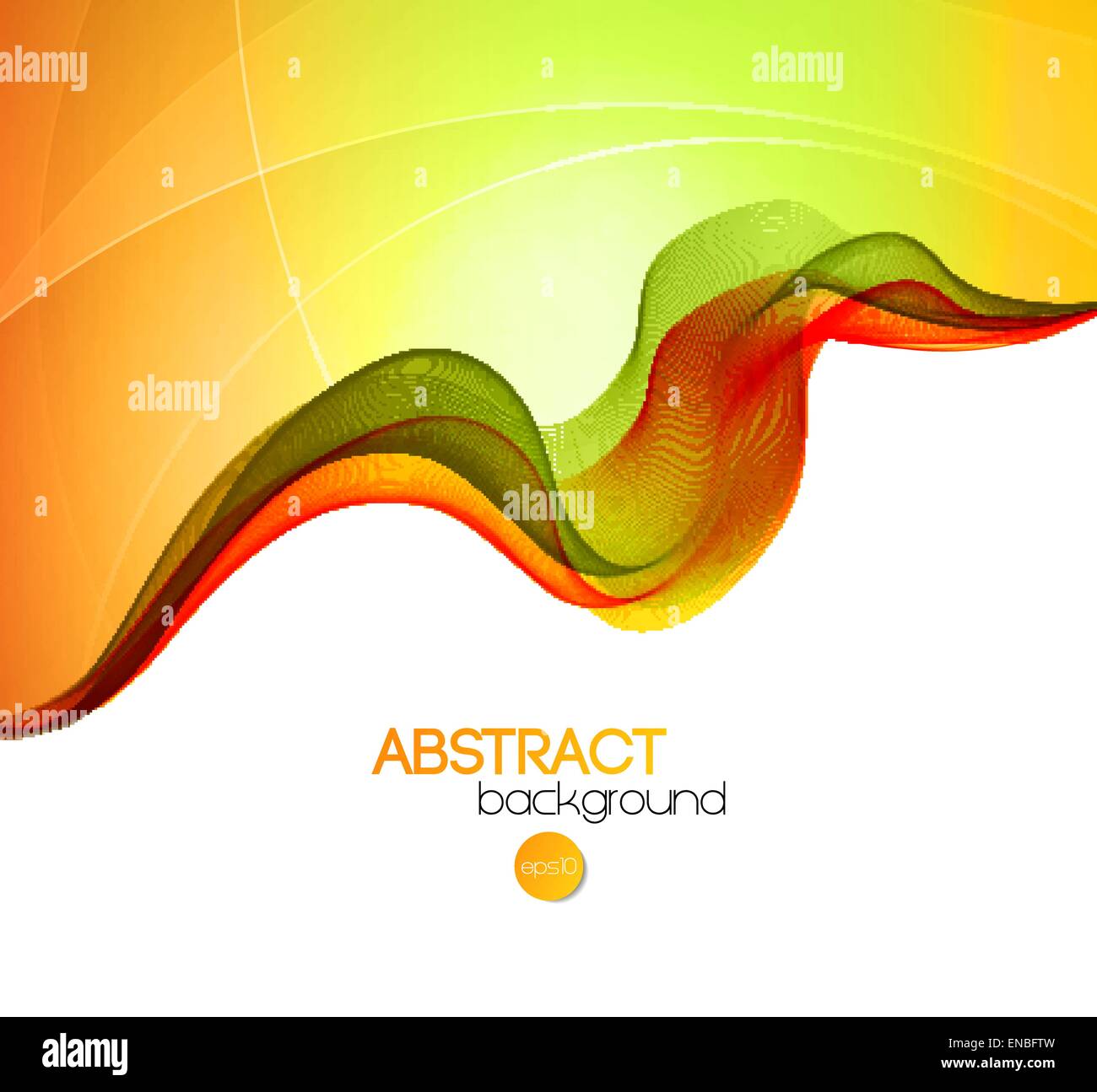 Vector illustration Abstract colorful transparent wave. EPS 10 Stock ...
