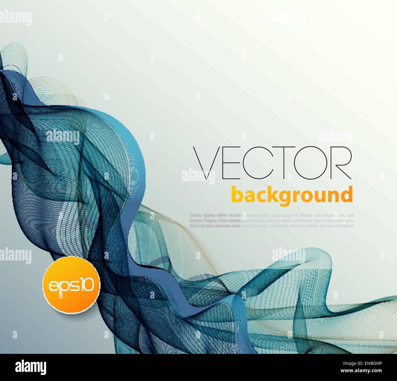 Vector Abstract Wave Template Background Brochure Design Stock Vector