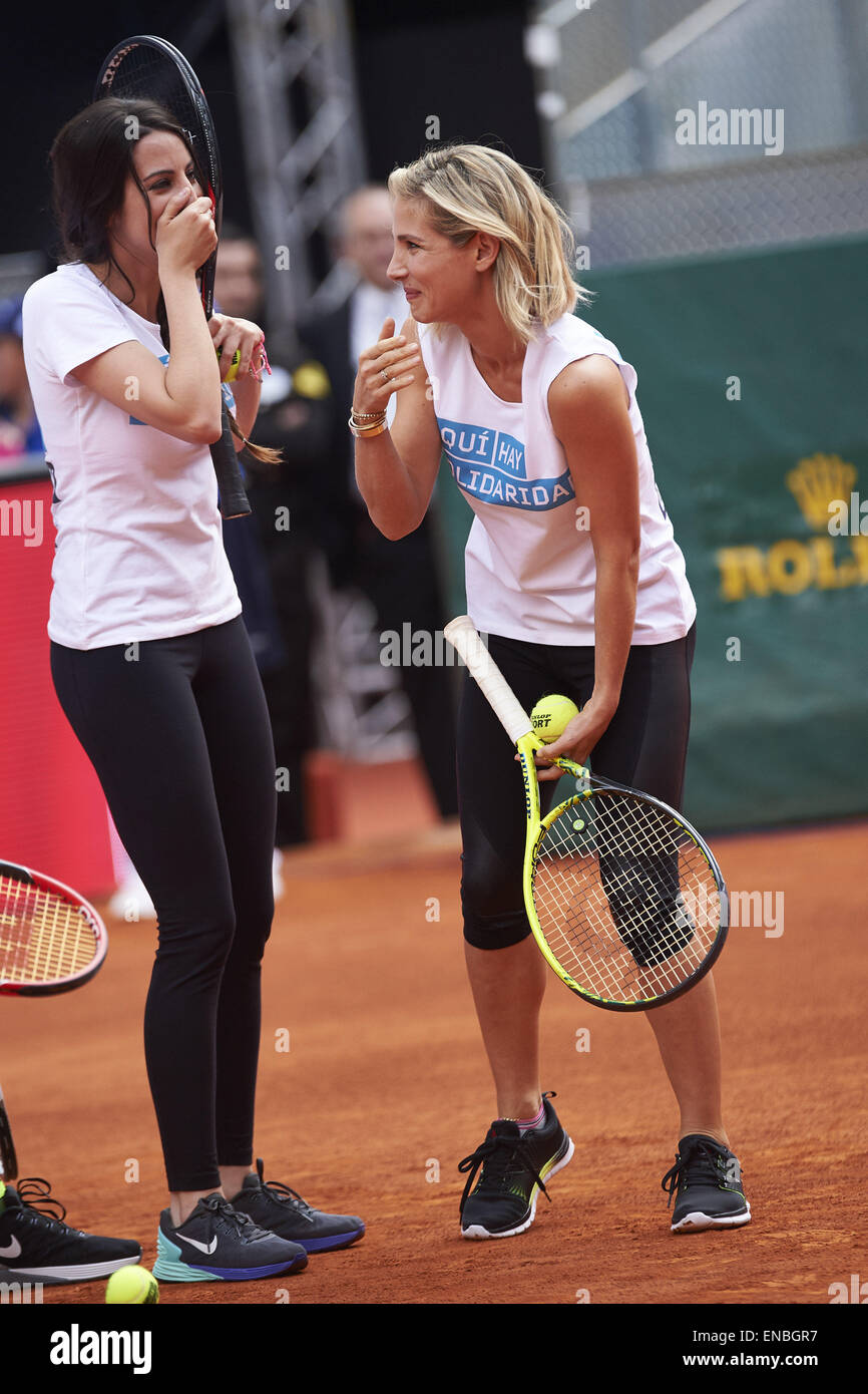 Madrid, Spain. 1st May, 2015. Elsa Pataky play tennis during Mutua ...