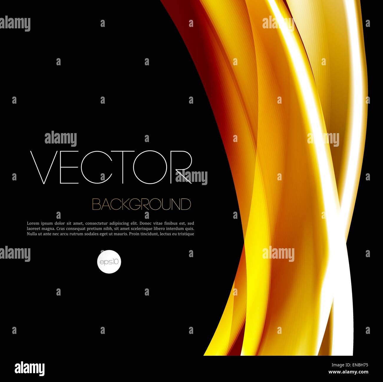 Vector Abstract Wave Template Background Brochure Design Stock Vector