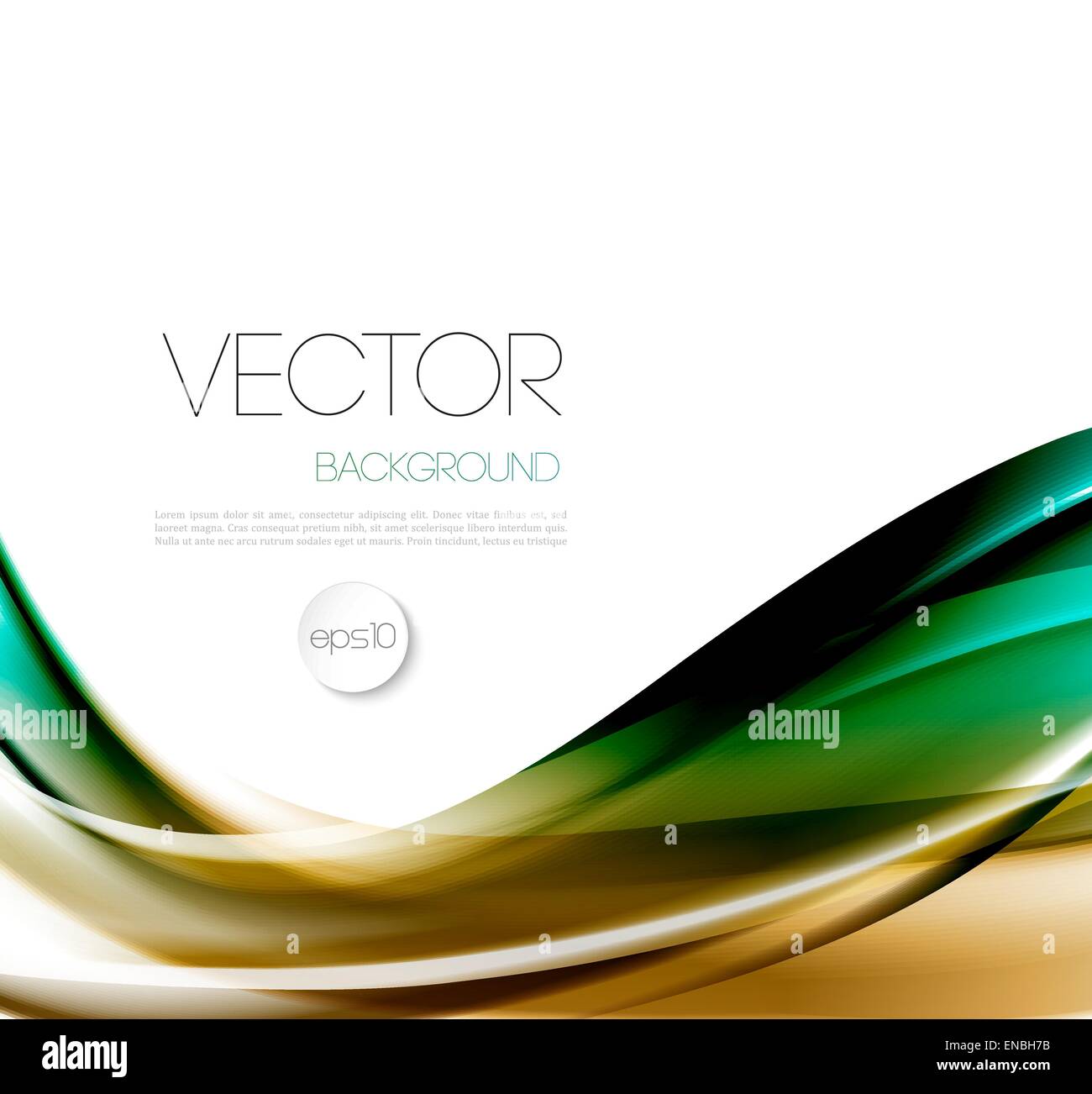 Vector Abstract Wave Template Background Brochure Design Stock Vector