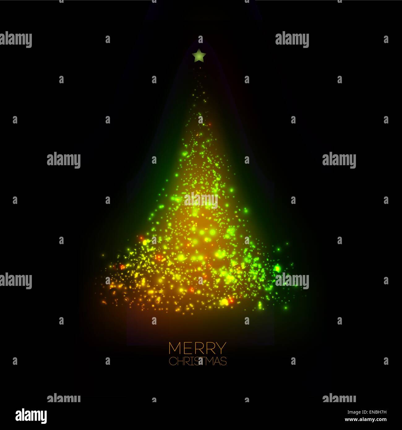 Shiny golden christmas light in Stock Vector Images - Alamy