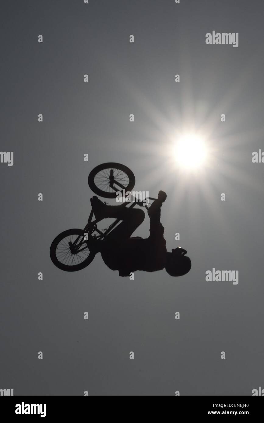 Shanghai, China. 1st May, 2015. Some of the best BMX riders of the ...