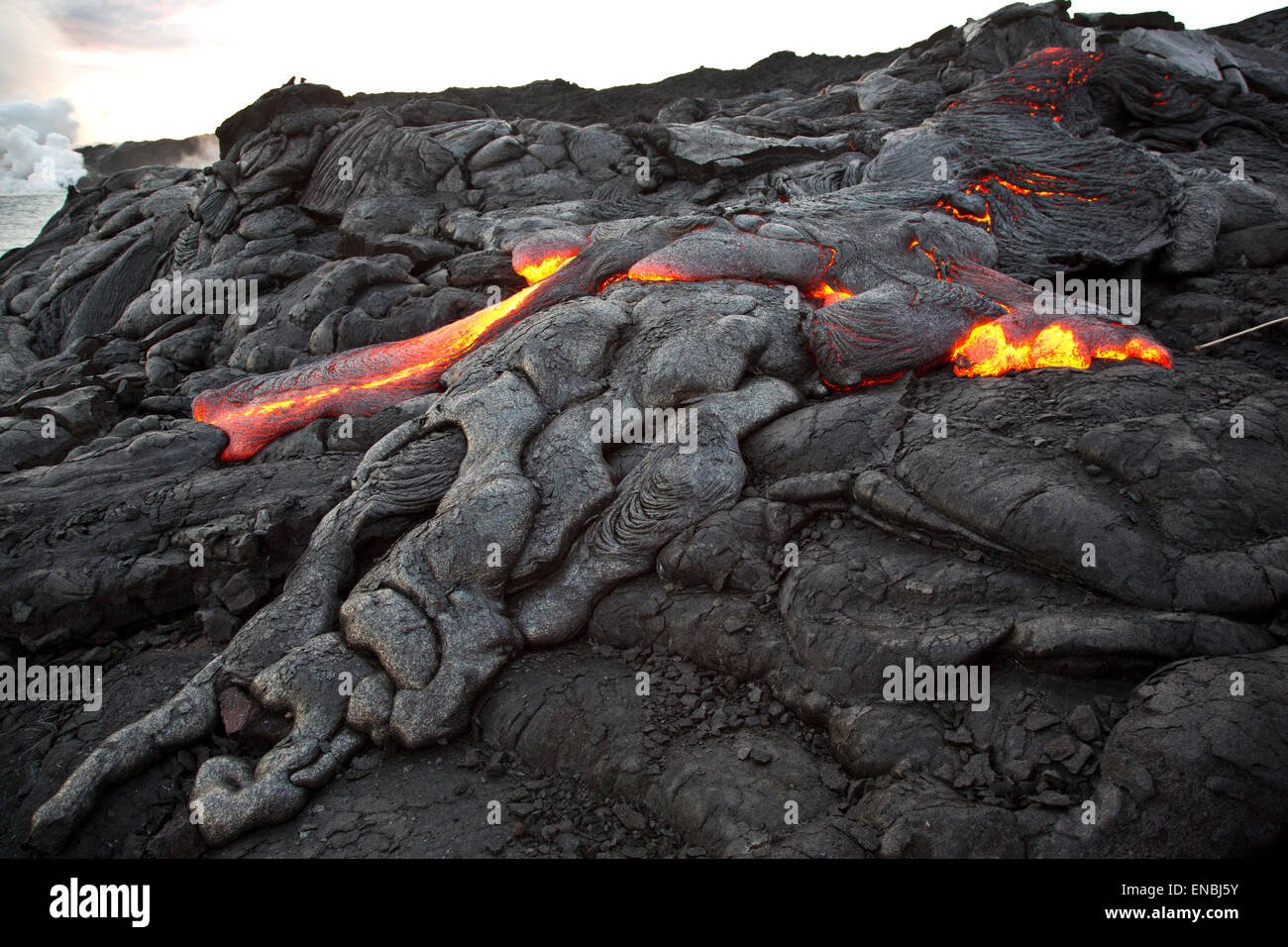 Lava Flow on the Big Island of Hawaii Stock Photo - Alamy