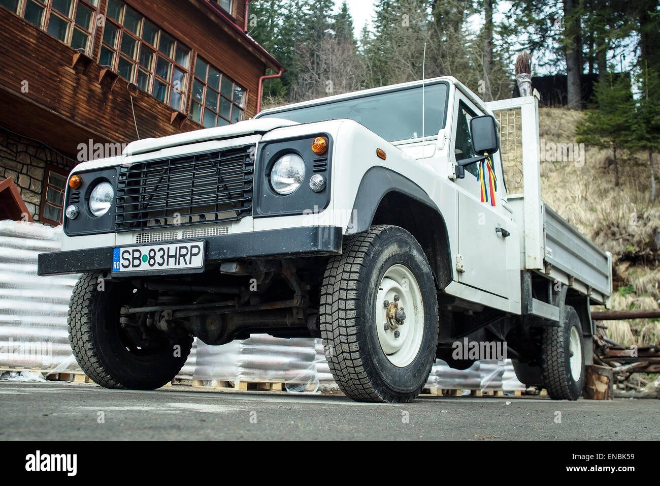Land rover truck Stock Photo - Alamy