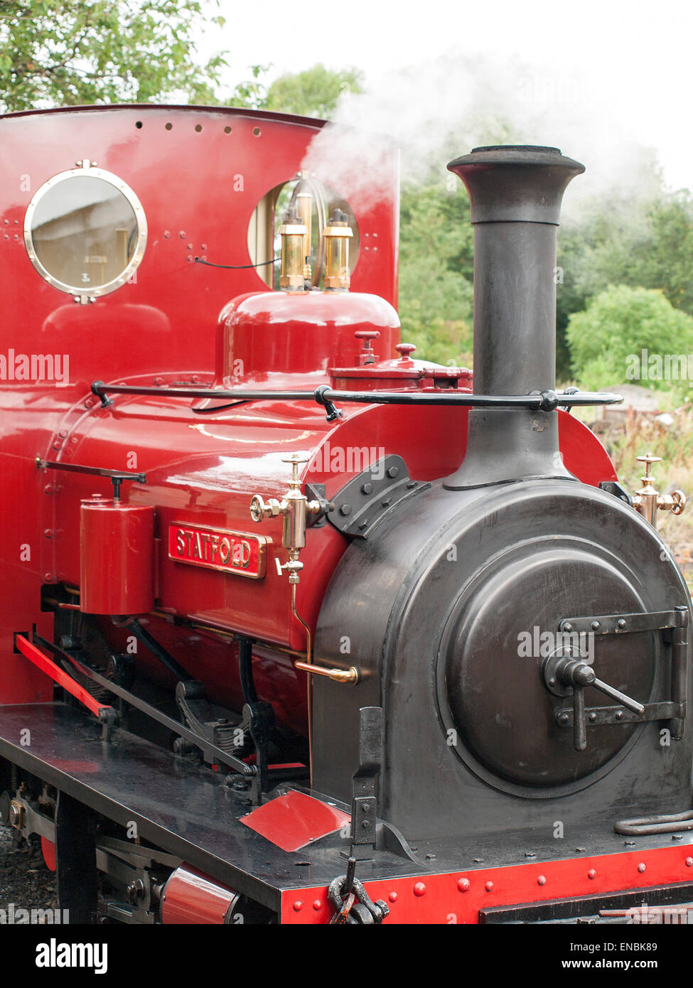Narrow gauge steam locomotive, Lancashire Stock Photo - Alamy
