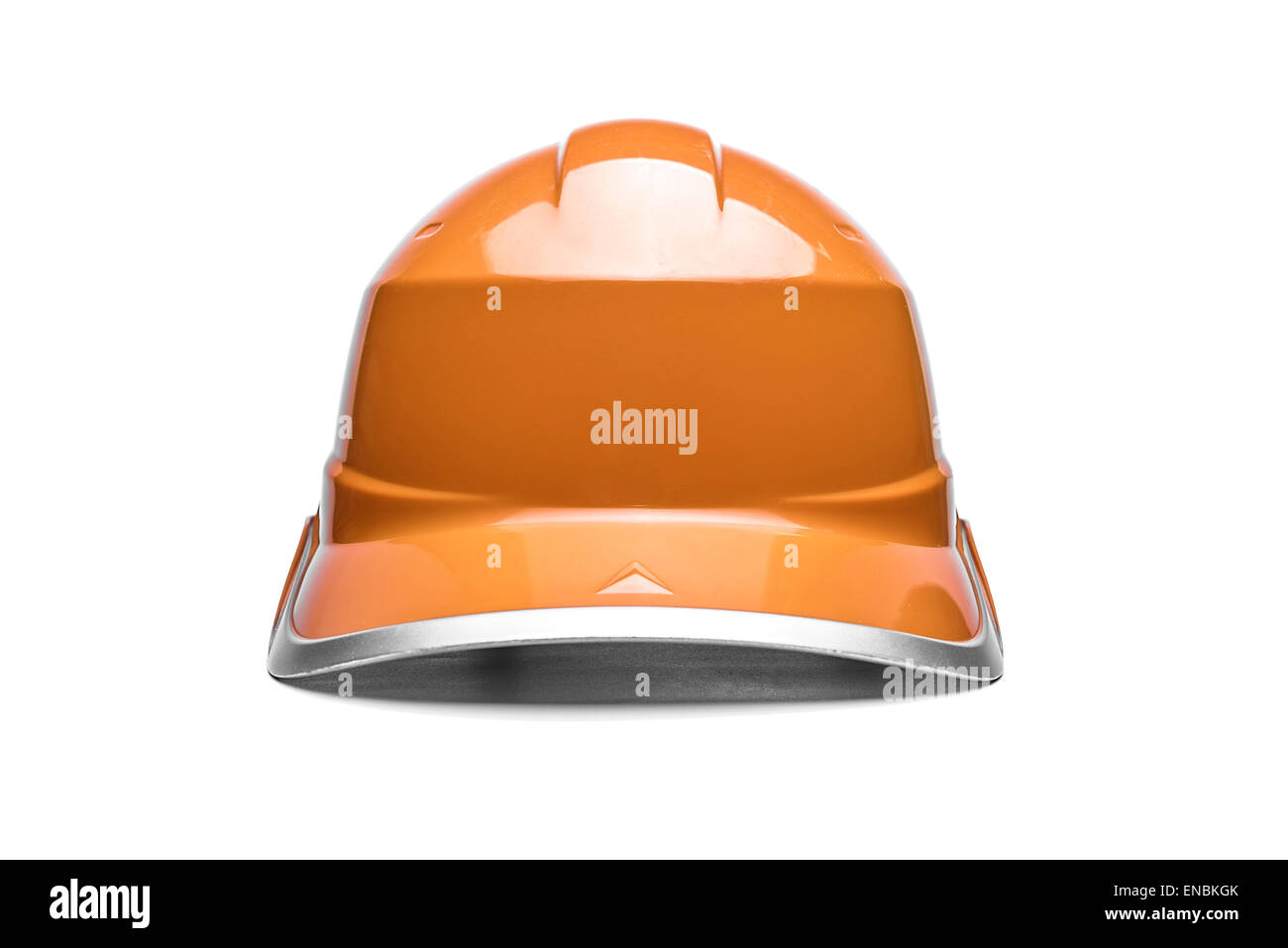Orange safety helmet Stock Photo - Alamy