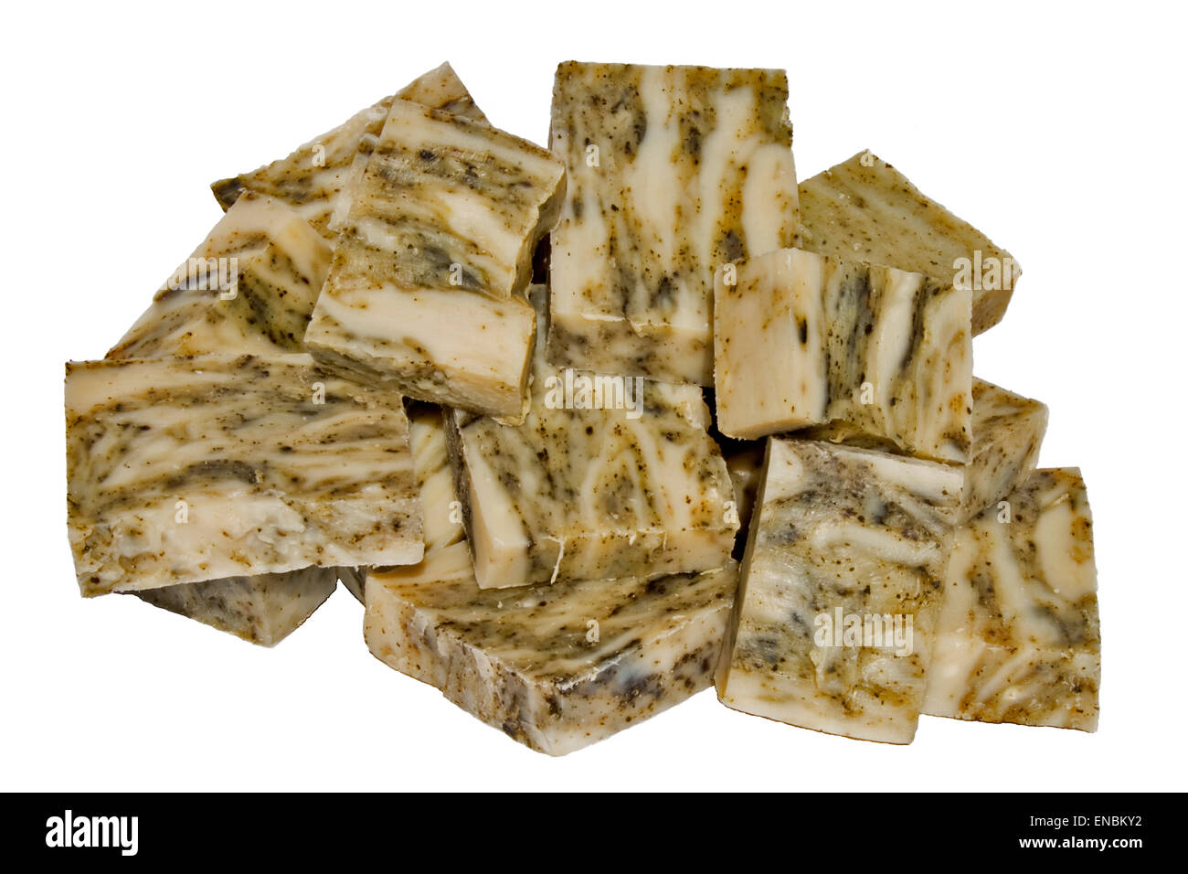 Round natural handmade soap Cut Out Stock Images & Pictures - Alamy