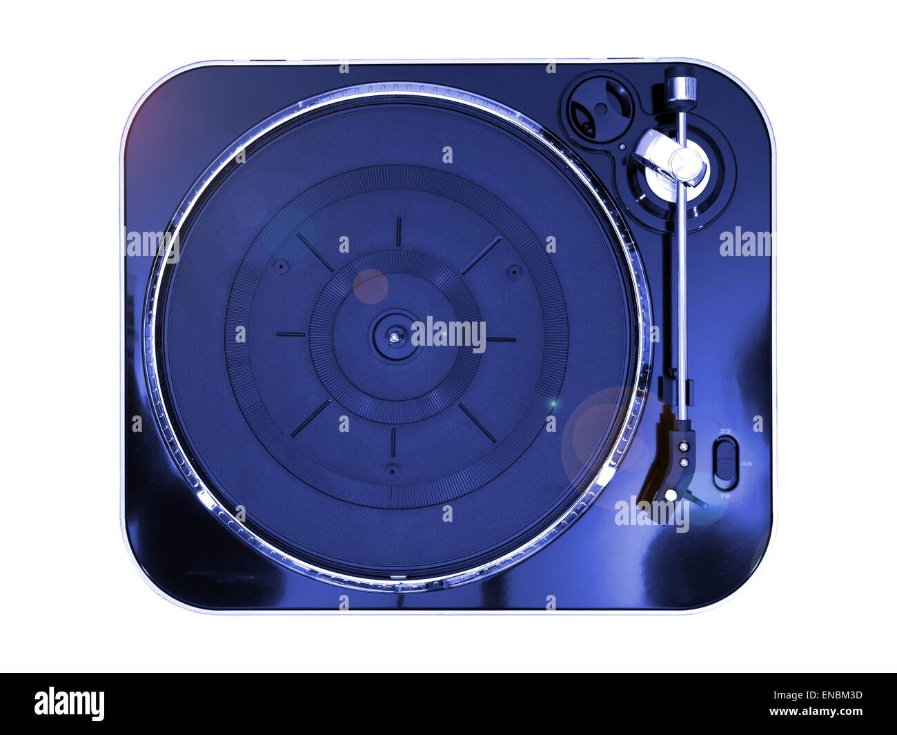A close up shot of a record turntable Stock Photo - Alamy
