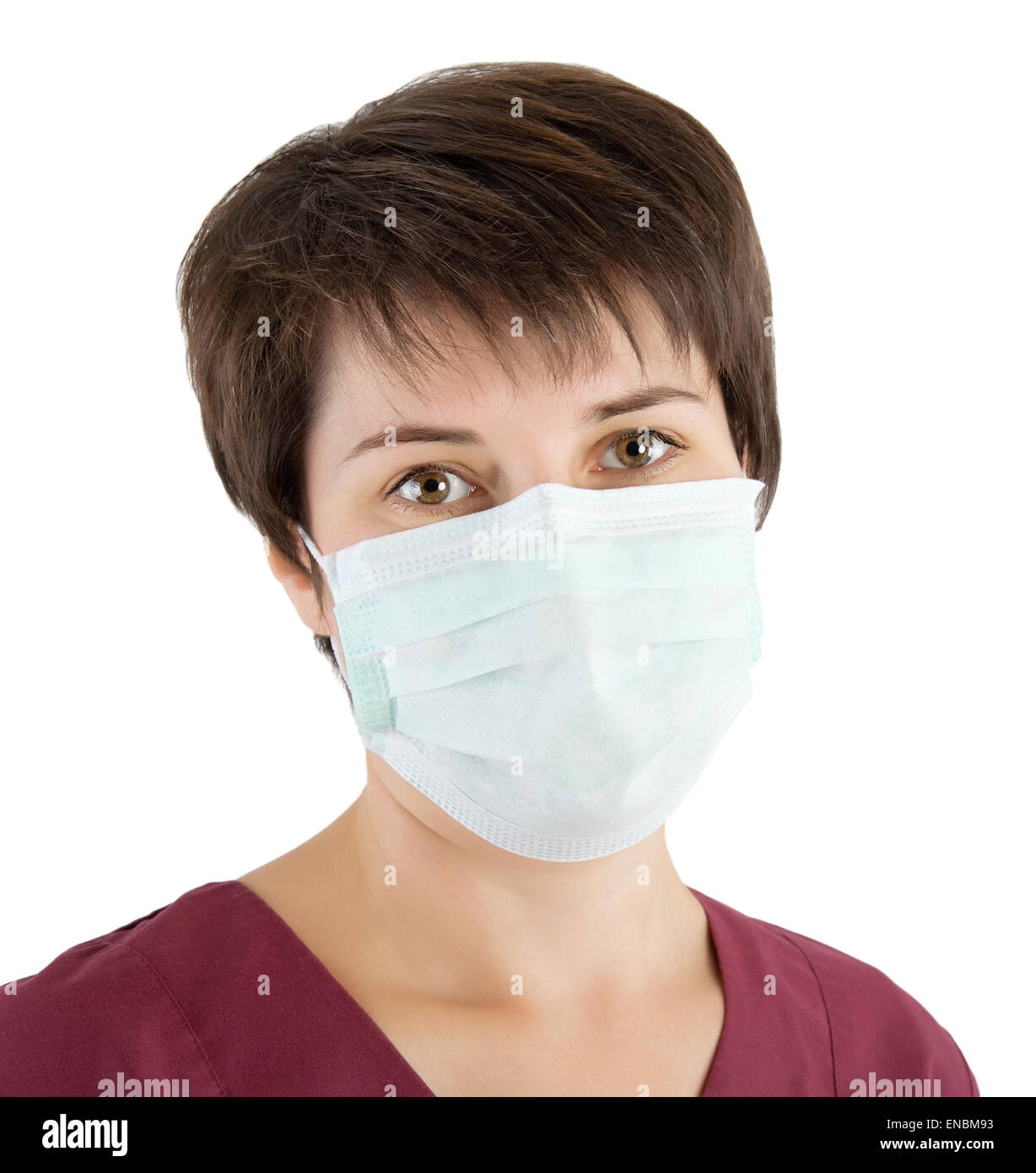 portrait of a young doctor wearing a mask Stock Photo - Alamy