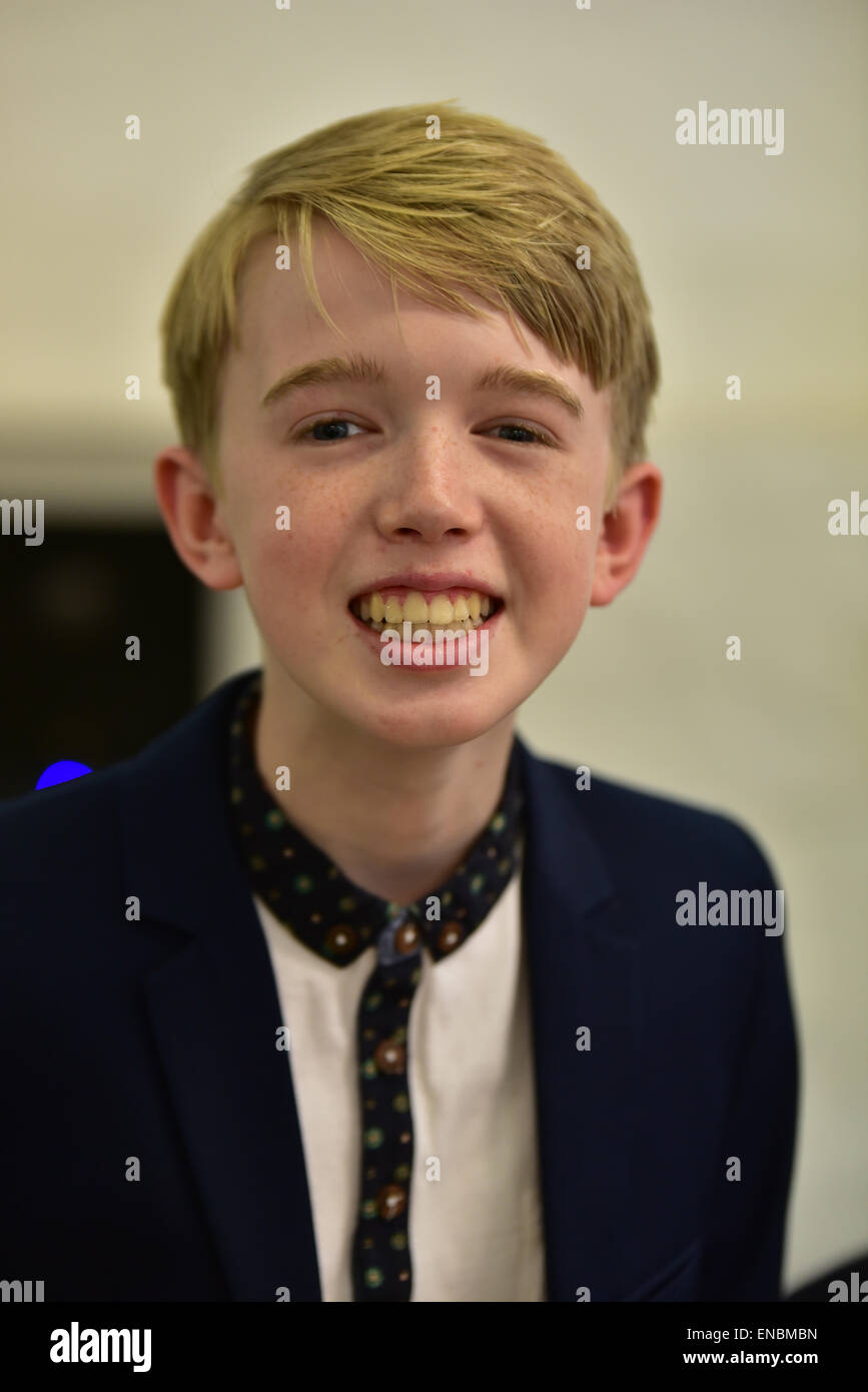 London, UK. 1st May, 2015. Ryan Wiggins appears at Teen Talent show ...