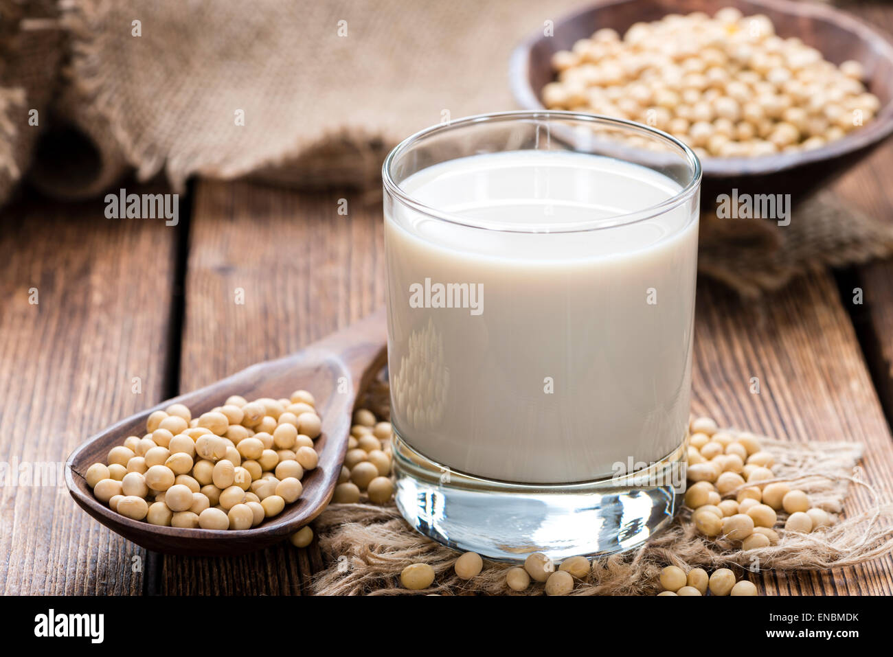 Glass of soya milk food drink hi-res stock photography and images - Alamy