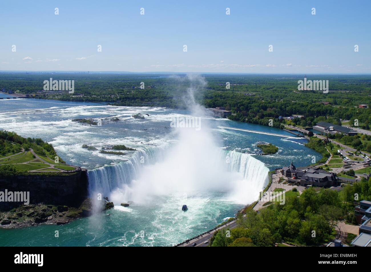Niagara Falls, bird eye view Stock Photo - Alamy