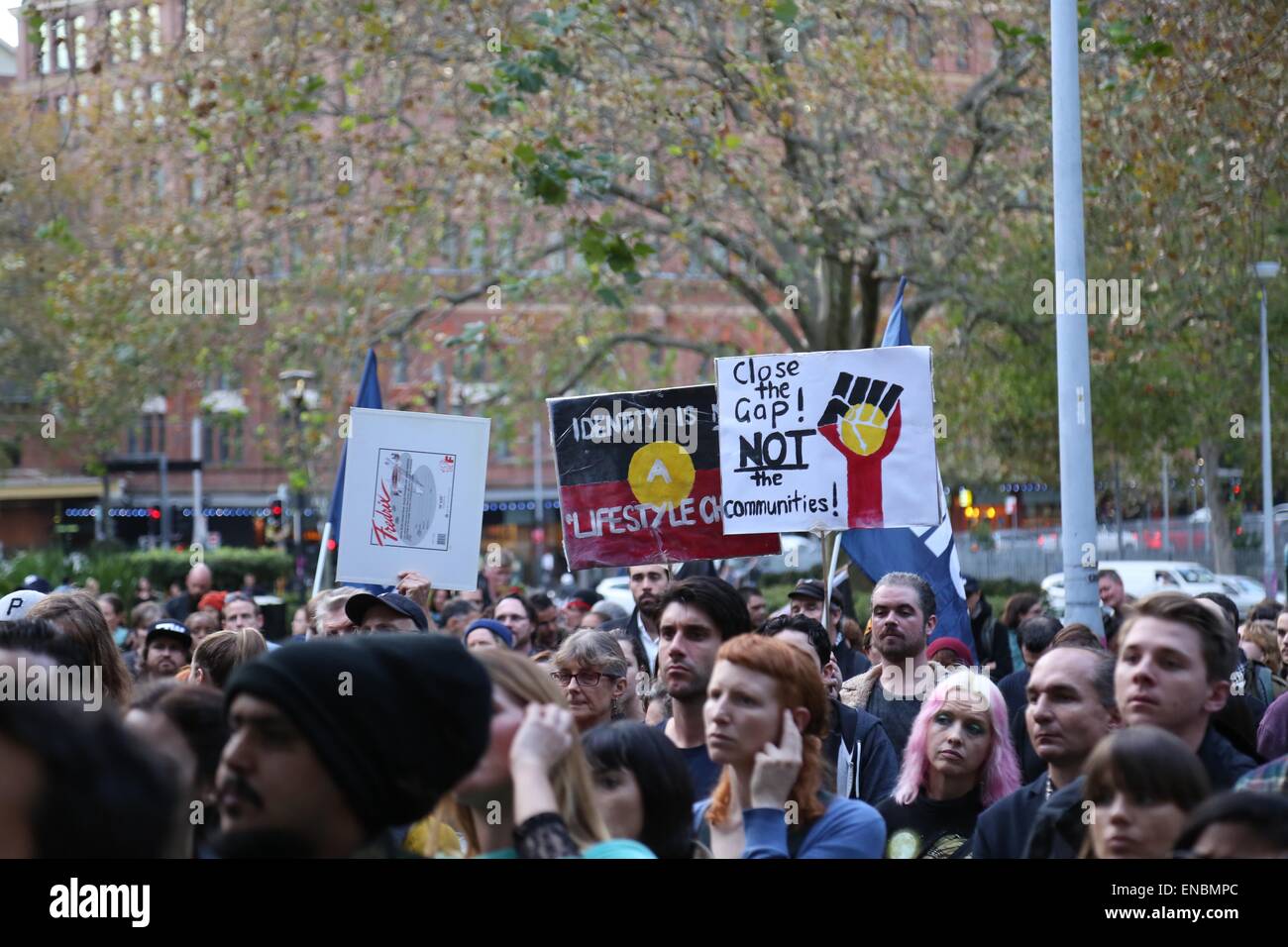 Protest against the forced closure of remote Aboriginal communities in ...