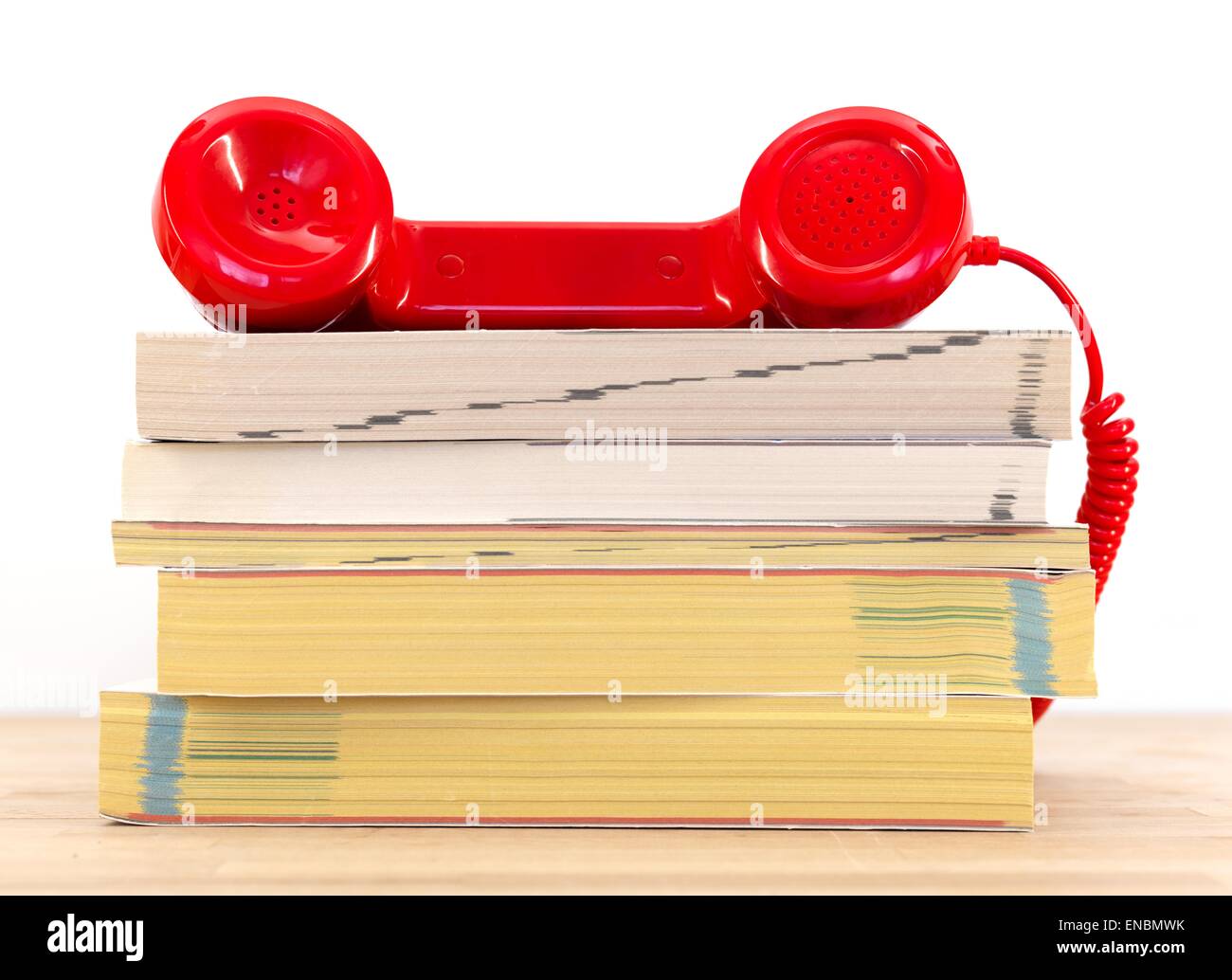 A close up shot of telephone books Stock Photo - Alamy