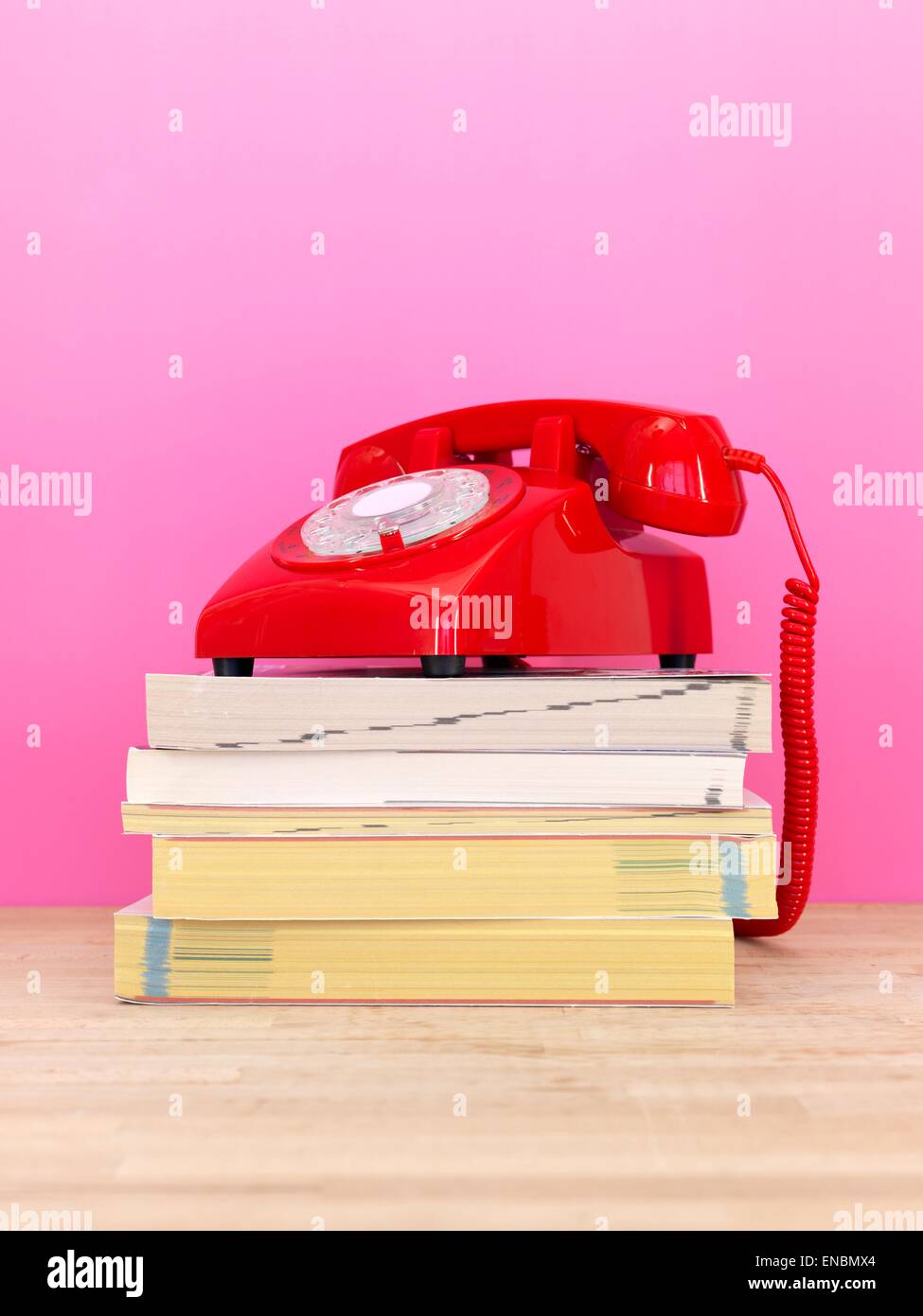 A close up shot of telephone books Stock Photo - Alamy