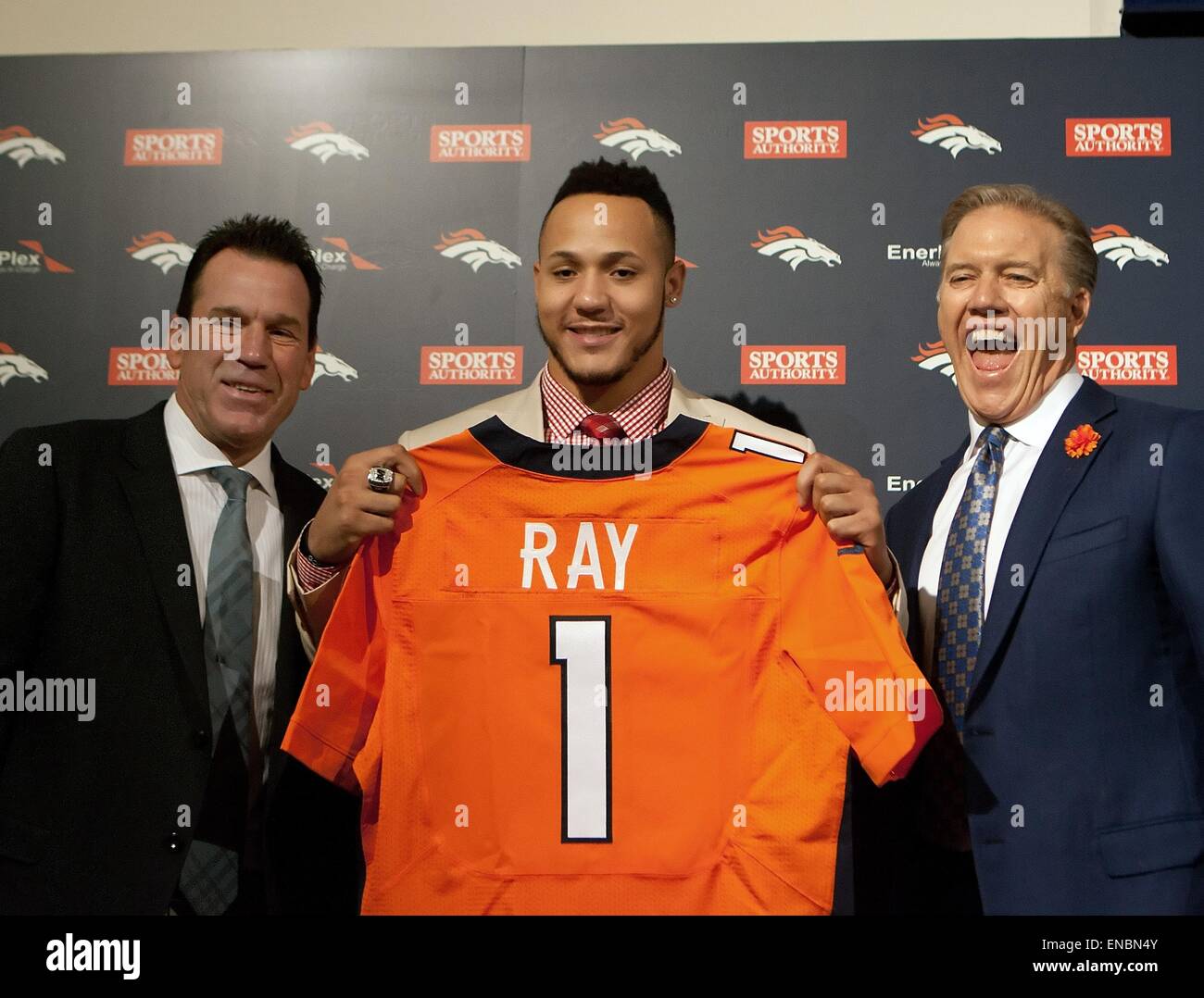 Englewood, Colorado, USA. 1st May, 2015. Denver Broncos Head Coach GARY ...