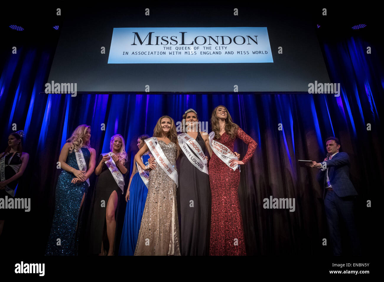 London, UK. 1st May, 2015. Elisabeth Williamson is crowned new Miss ...