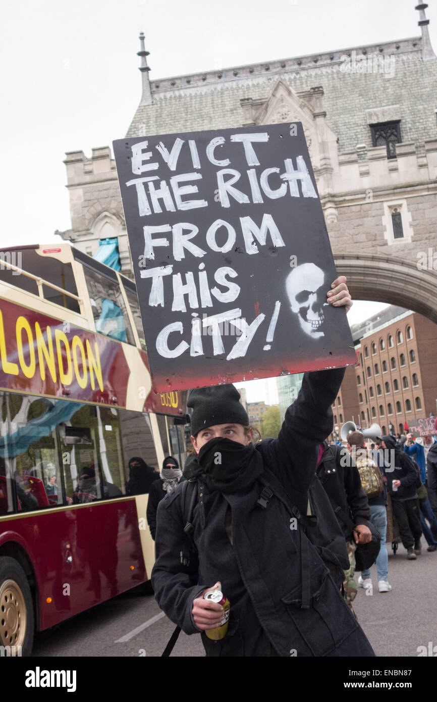 March anti capitalist anti gentrification protest hi-res stock ...