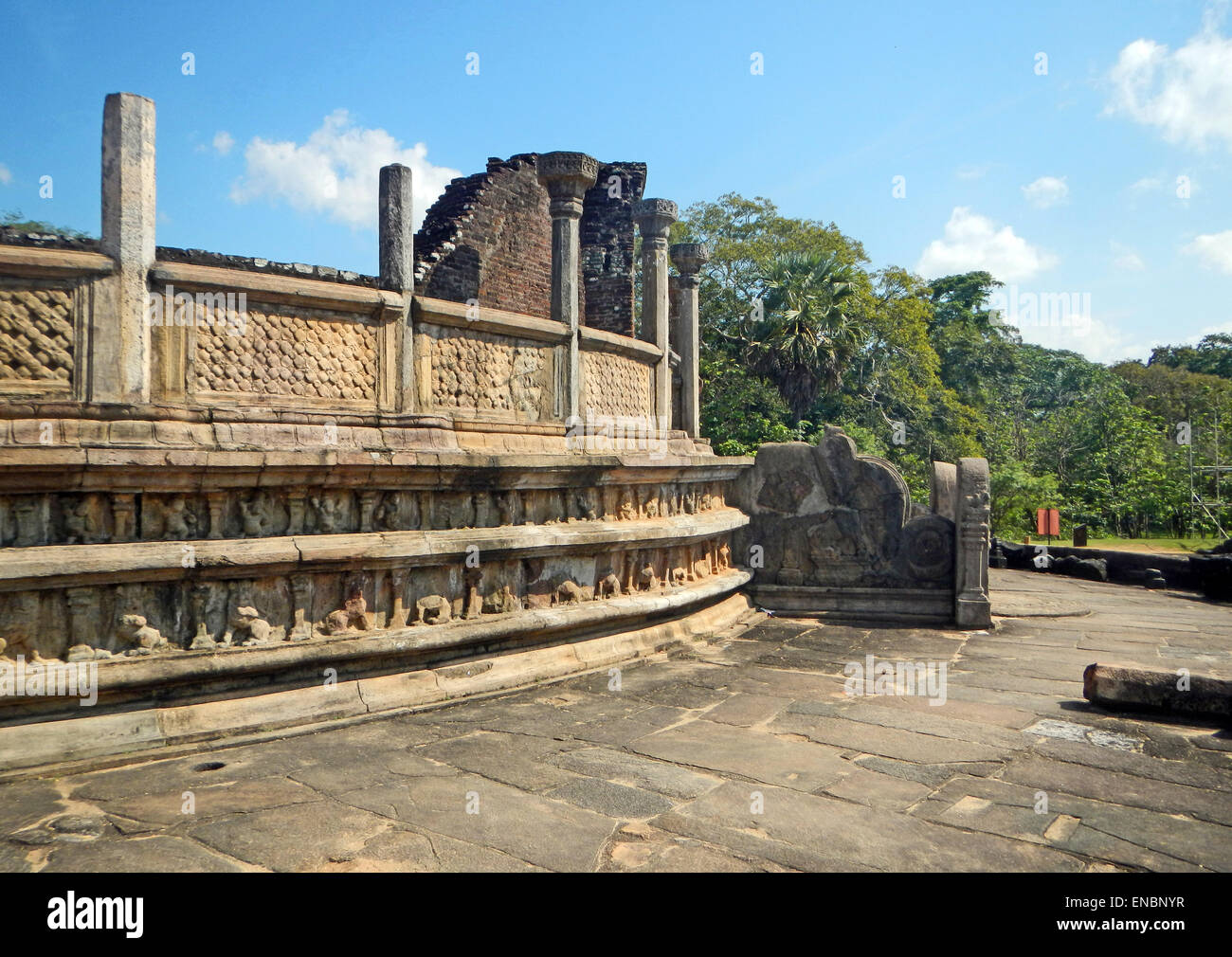 Vatadage (Circular Relic House), Polonnaruwa Quadrangle, UNESCO World ...