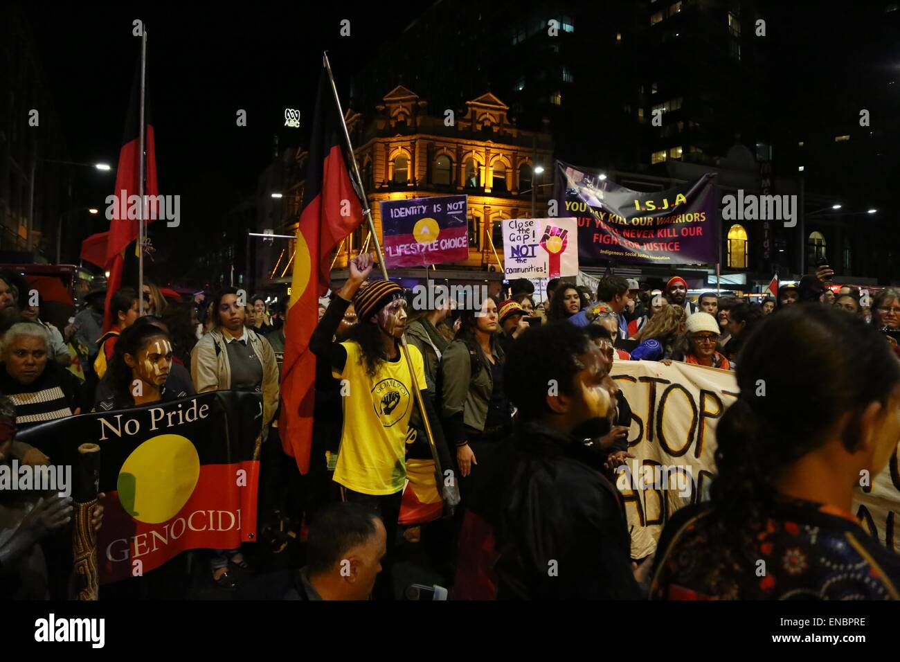 Aboriginal protest march hi-res stock photography and images - Alamy