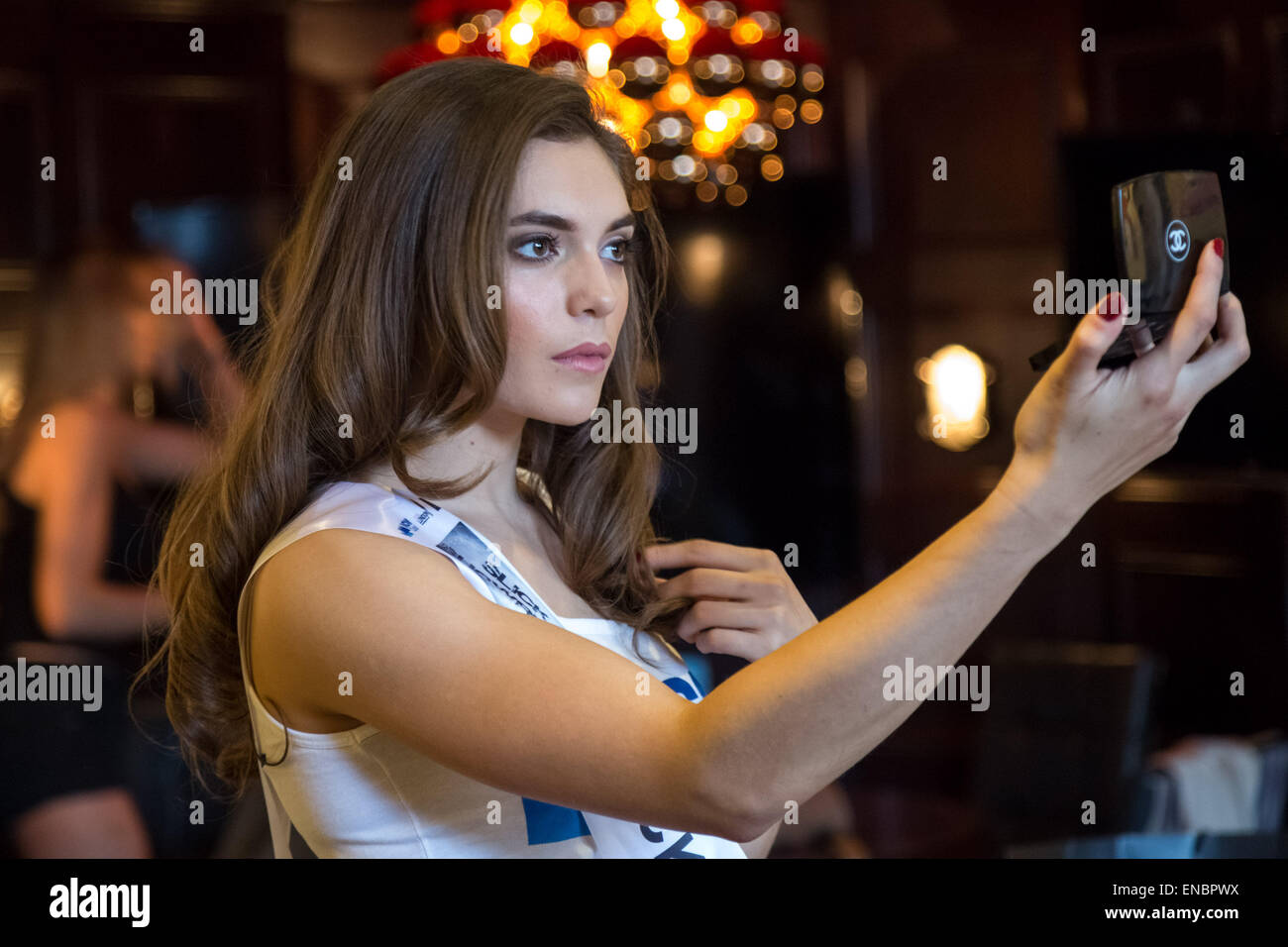 London, UK. 1st May, 2015. Backstage at Miss London 2015 Finale Credit ...