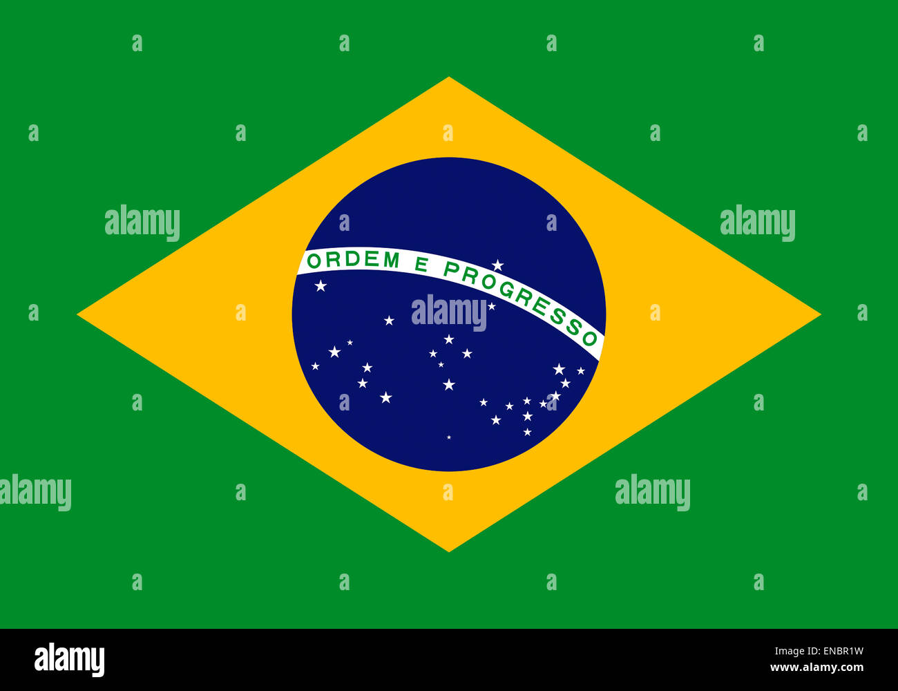 National flag of the Federative Republic of Brazil Stock Photo - Alamy