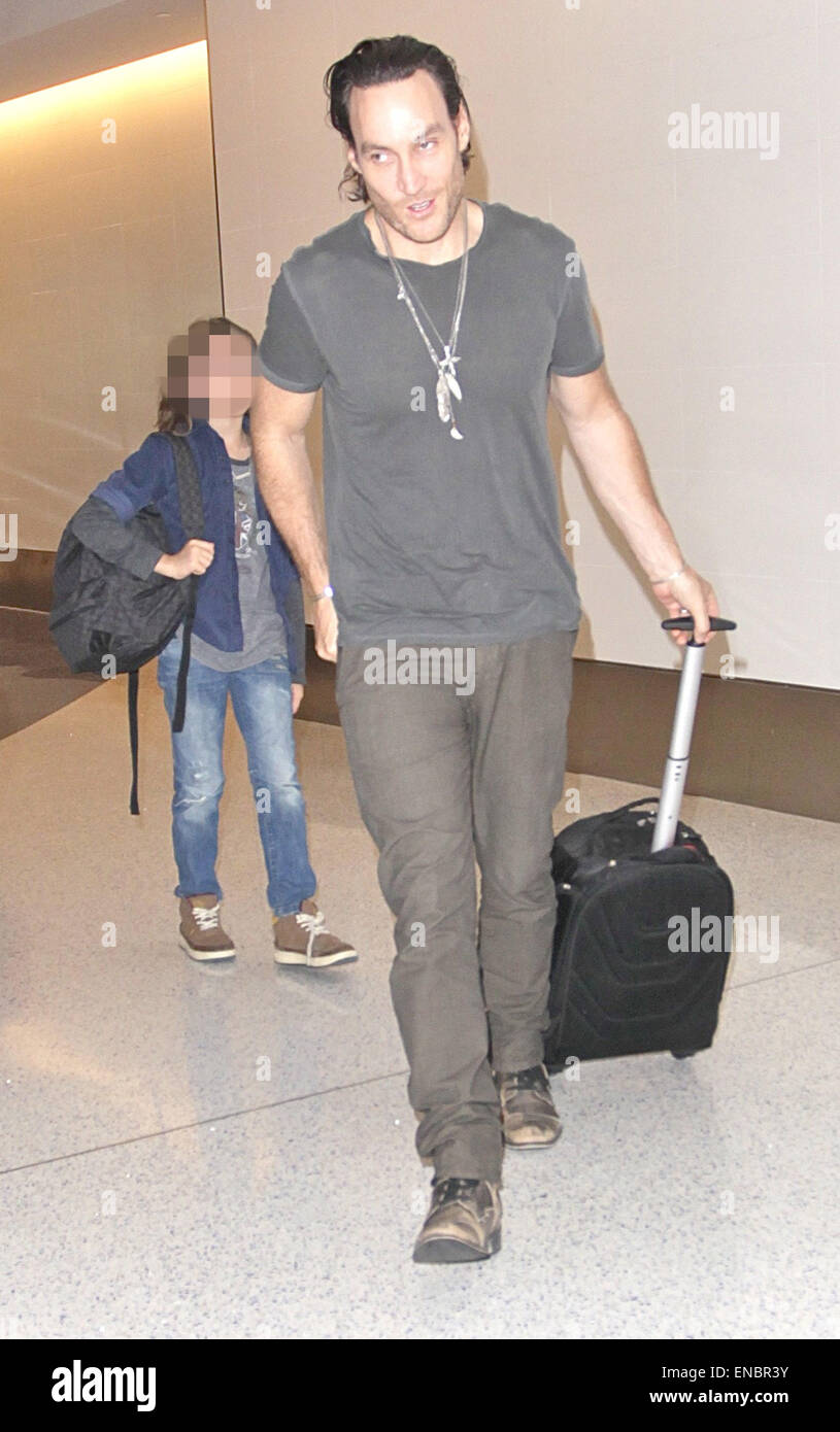 Australian actor Callan Mulvey departs Los Angeles International ...