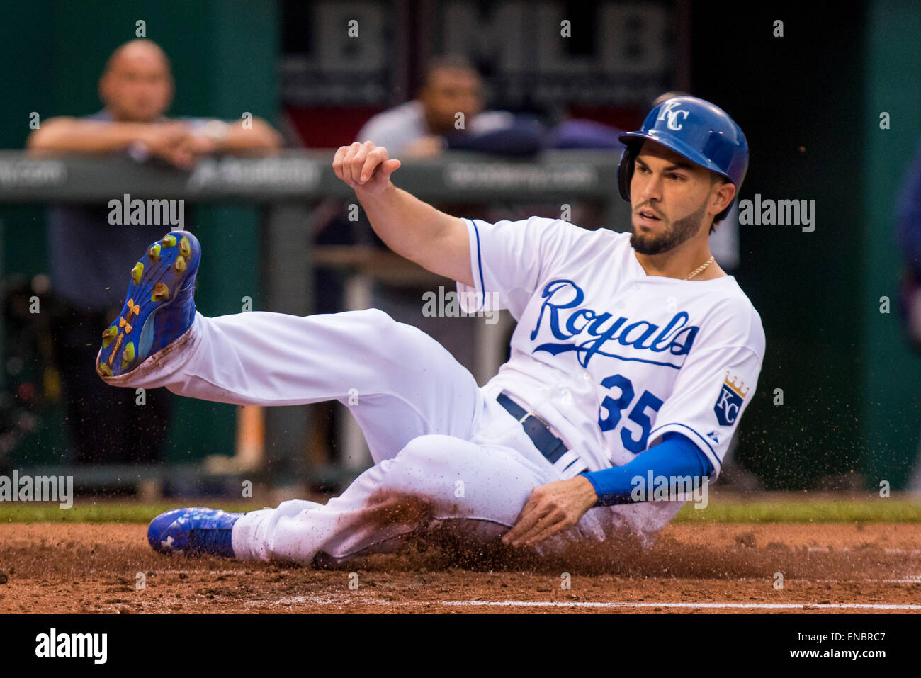 Kansas City, MO, USA. 01st May, 2015. Eric Hosmer #35 of the Kansas ...