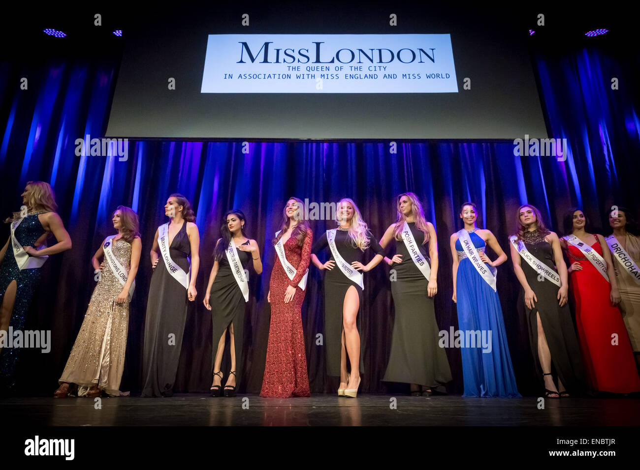 London, UK. 1st May, 2015. Miss London 2015 Finale Credit: Guy ...
