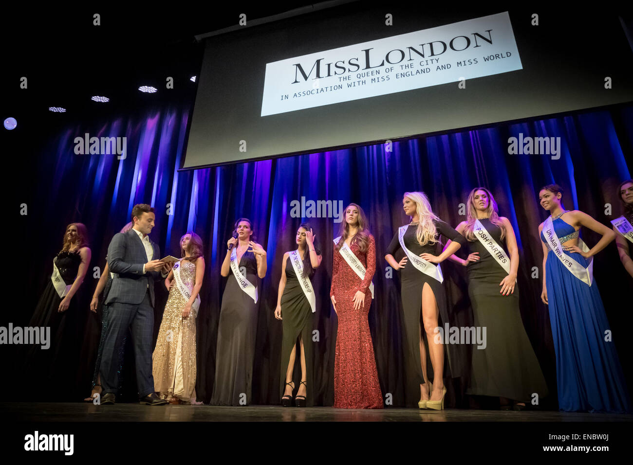 London, UK. 1st May, 2015. Miss London 2015 Finale Credit: Guy ...