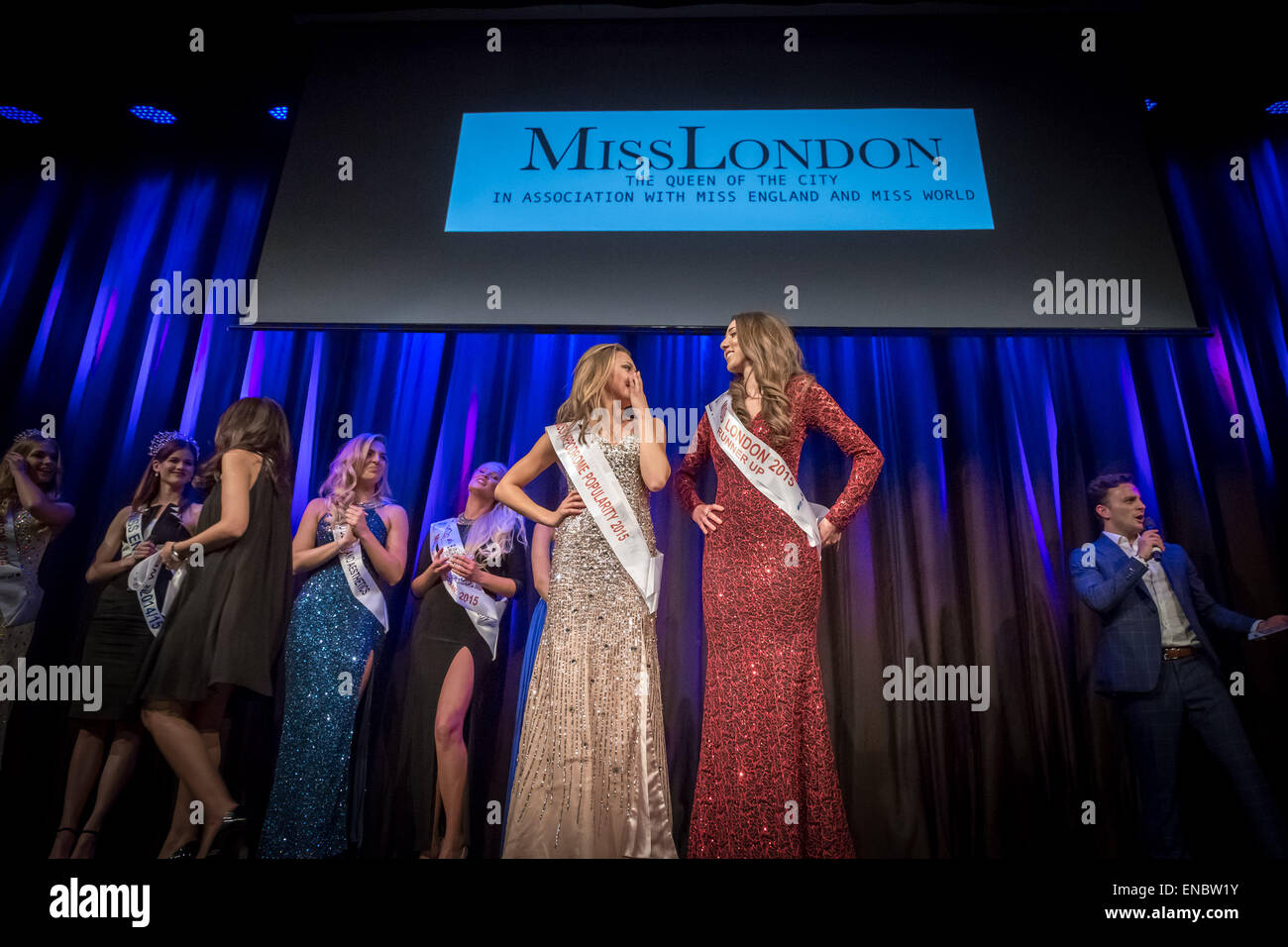 London, UK. 1st May, 2015. Miss London 2015 Finale Credit: Guy ...