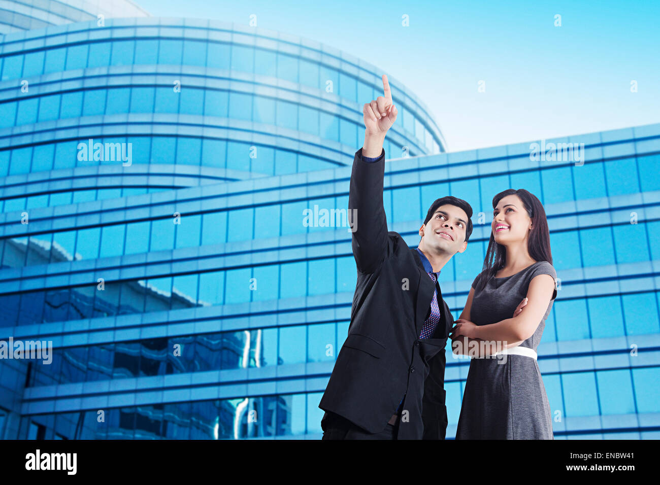 Close up finger pointing up sky hi-res stock photography and images - Alamy