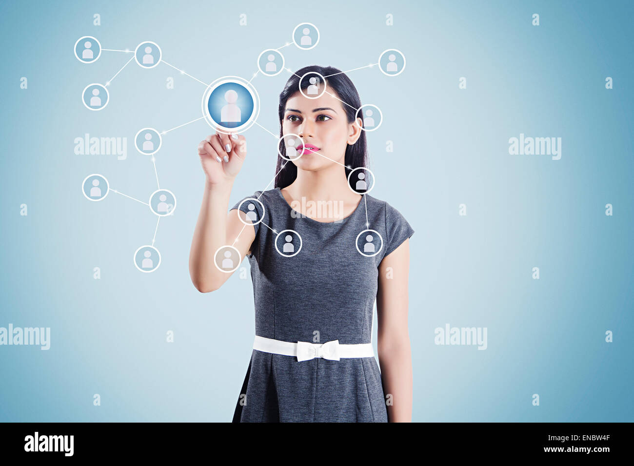 1 indian Business woman Working Software Technology Stock Photo - Alamy