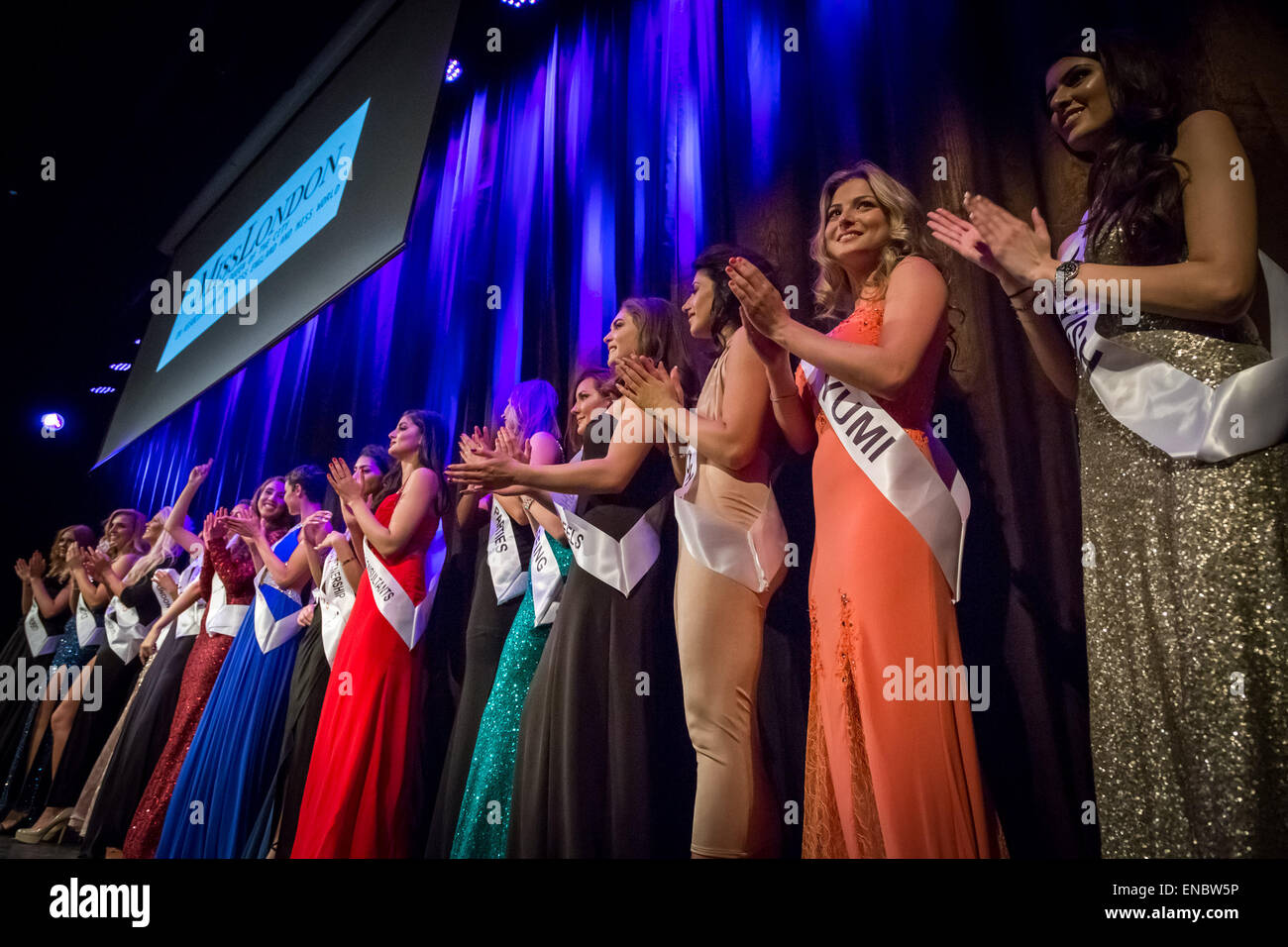 London, UK. 1st May, 2015. Miss London 2015 Finale Credit: Guy ...