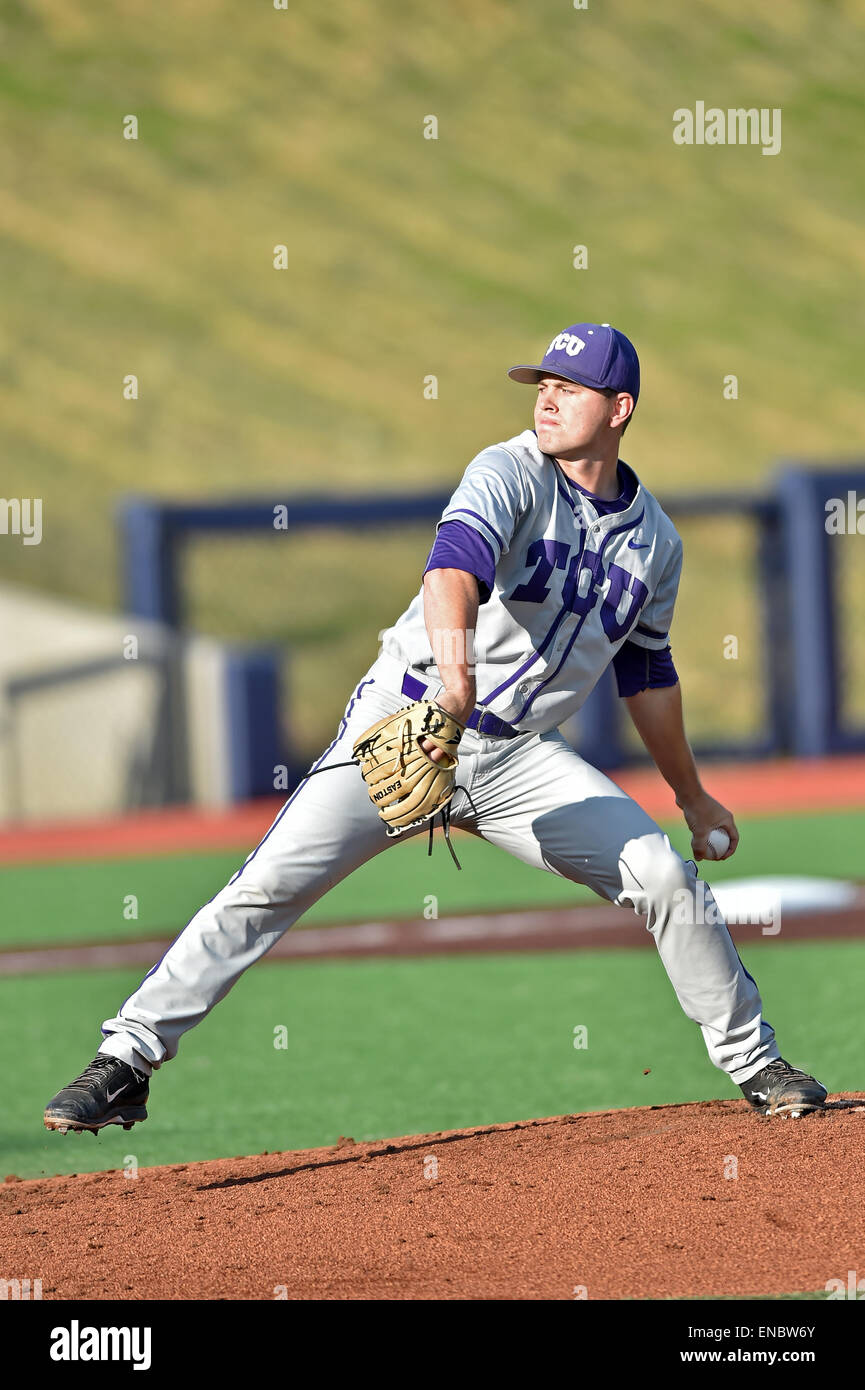 Morgantown, West Virginia, USA. 1st May, 2015. TCU pitcher TYLER ...
