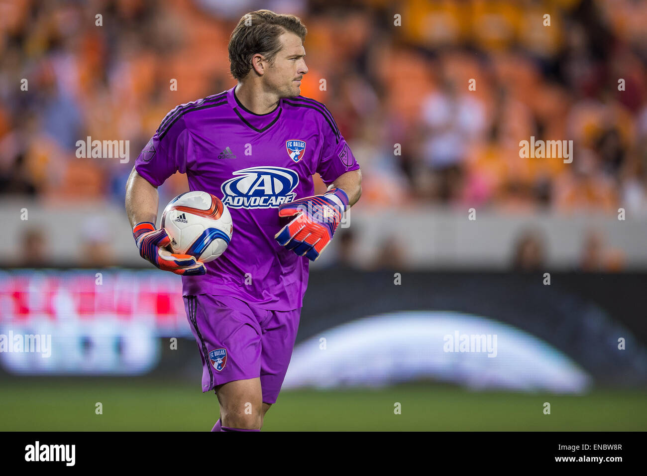 Houston, Texas, USA. 1st May, 2015. FC Dallas goalkeeper Dan Kennedy (1 ...