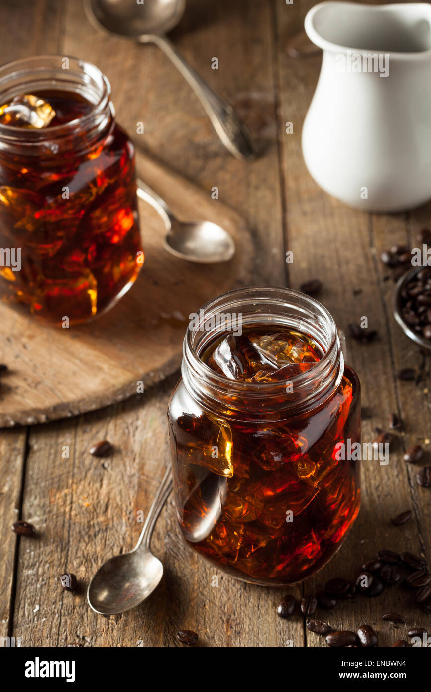 Homemade Cold Brew Coffee to Drink for Breakfast Stock Photo - Alamy