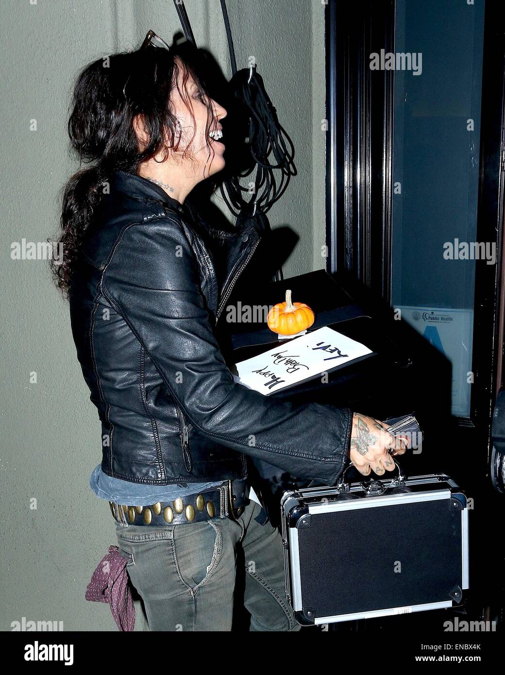 Lead singer Linda Perry of 4 Non Blondes arrives at Craig's Restaurant ...
