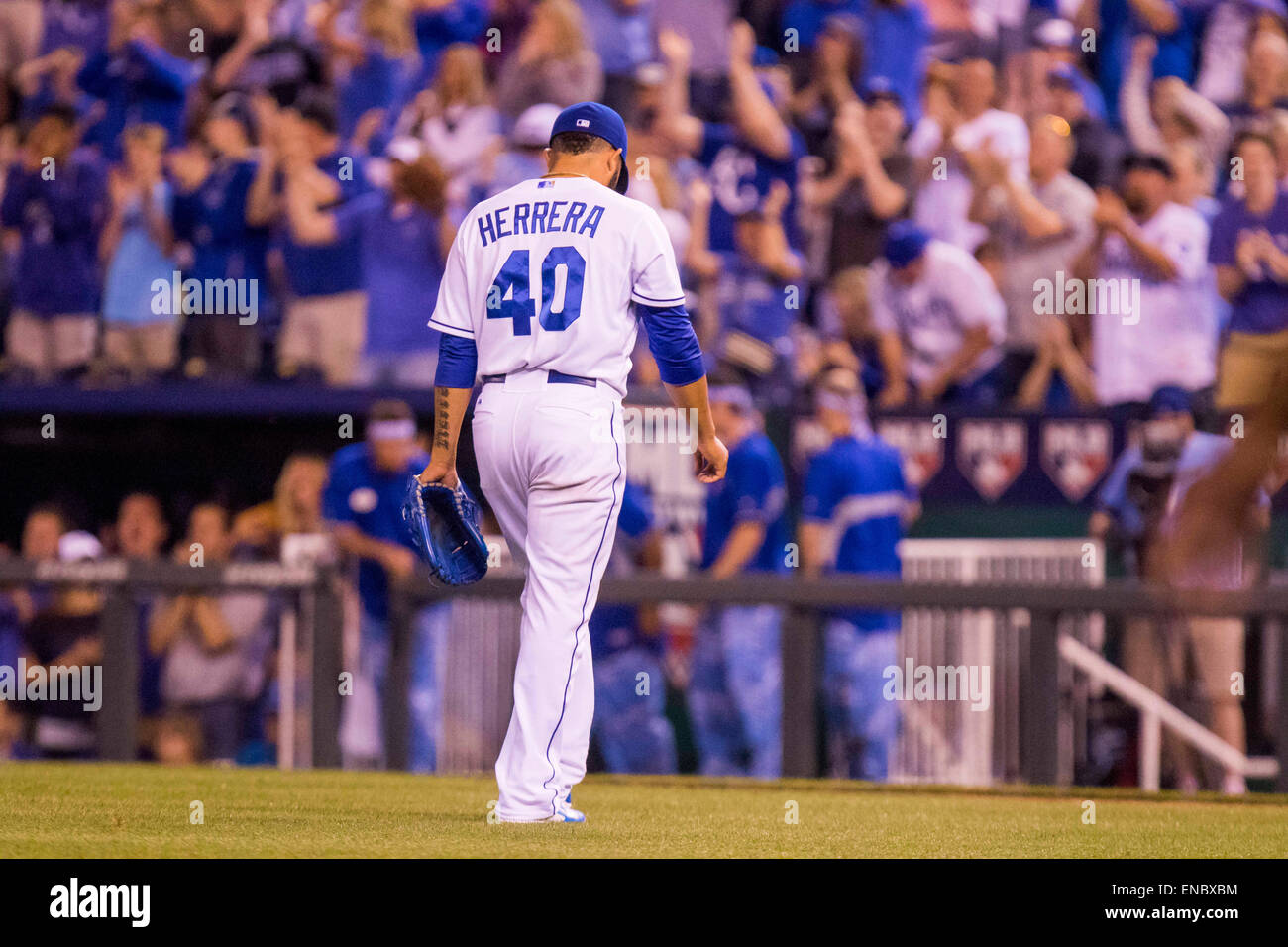 Kansas City, MO, USA. 01st May, 2015. Kelvin Herrera #40 of the Kansas ...