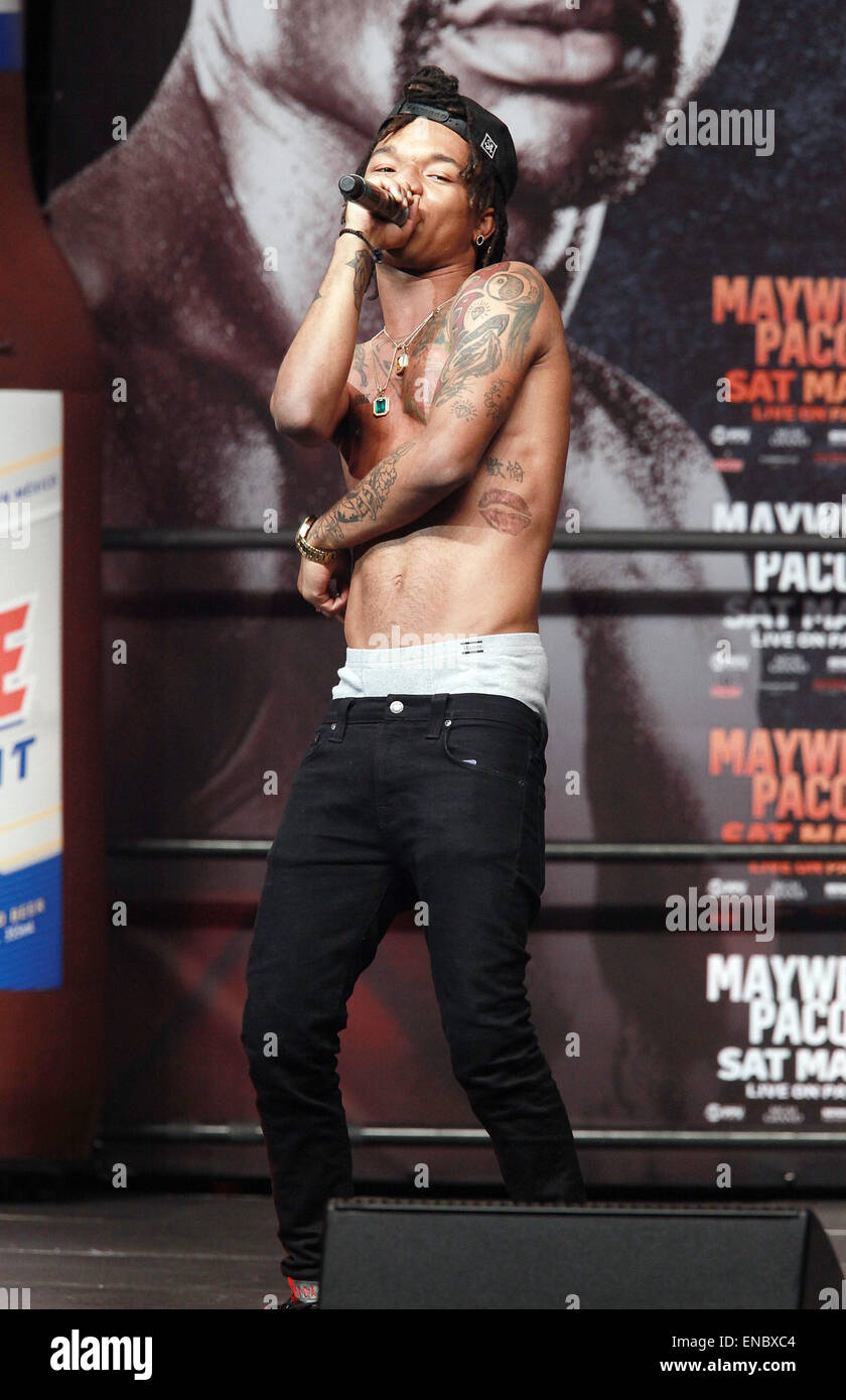 Las Vegas, Nevada, USA. 1st May, 2015. Rapper Swae Lee from the rap duo ...