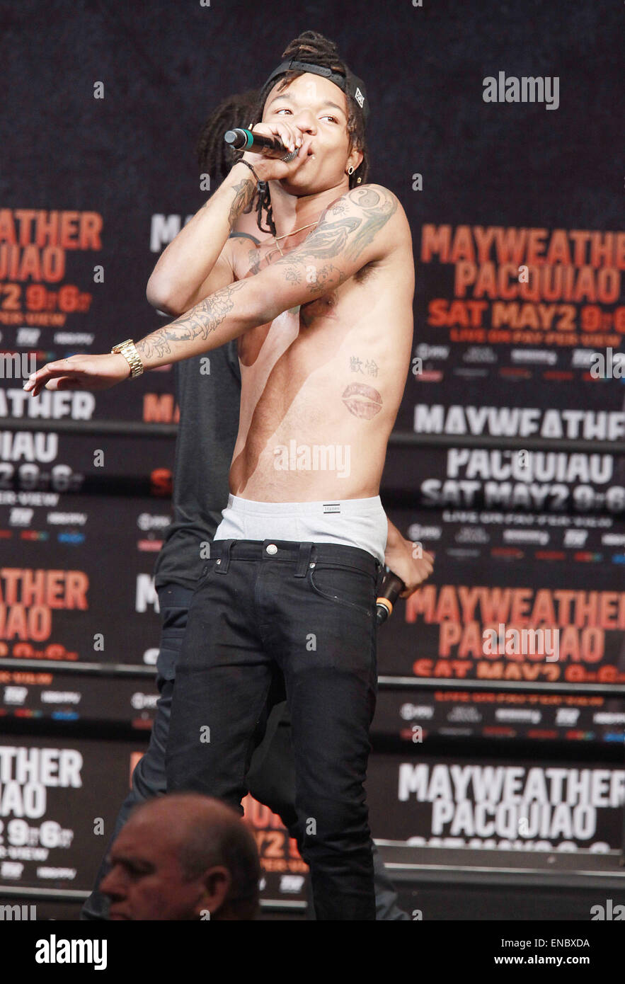 Las Vegas, Nevada, USA. 1st May, 2015. Rapper Swae Lee from the rap duo ...