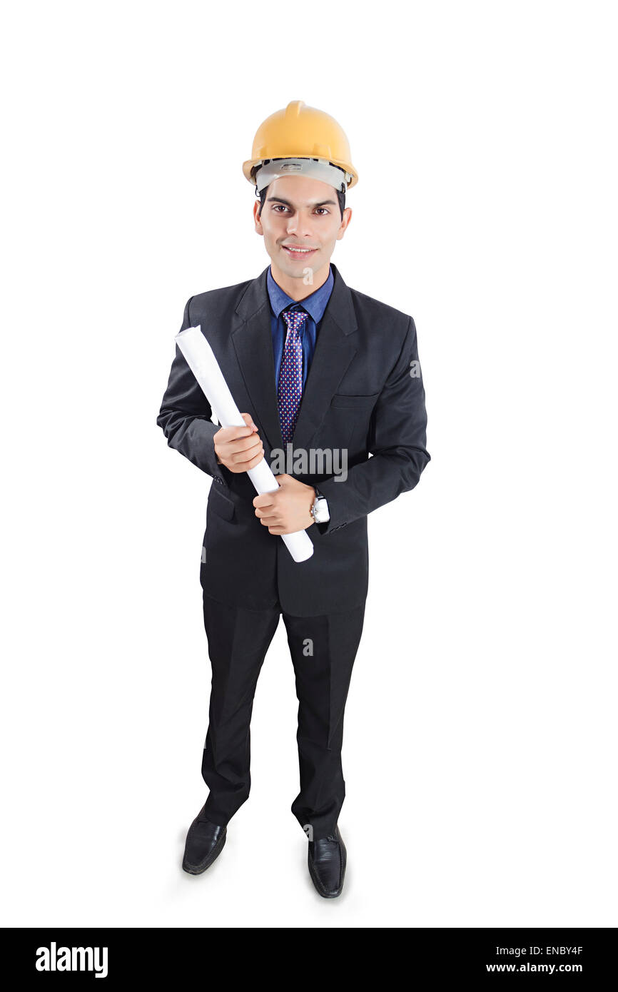 Indian architect standing pose Cut Out Stock Images & Pictures - Alamy