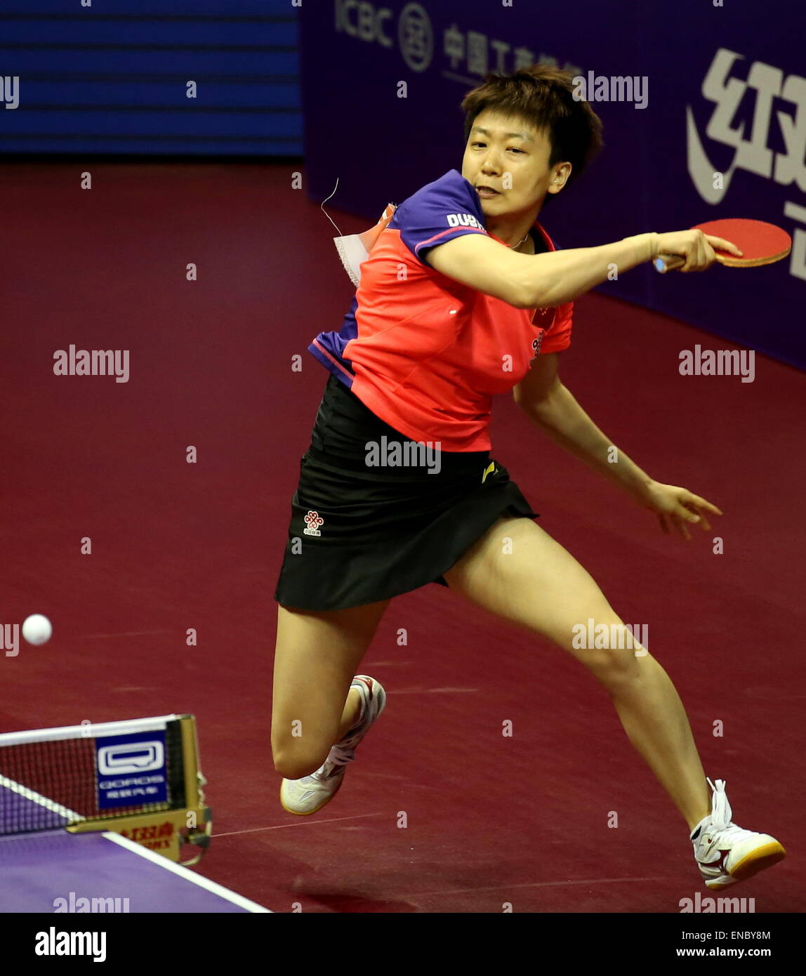 Suzhou, China's Jiangsu Province. 2nd May, 2015. China's Mu Zi competes ...