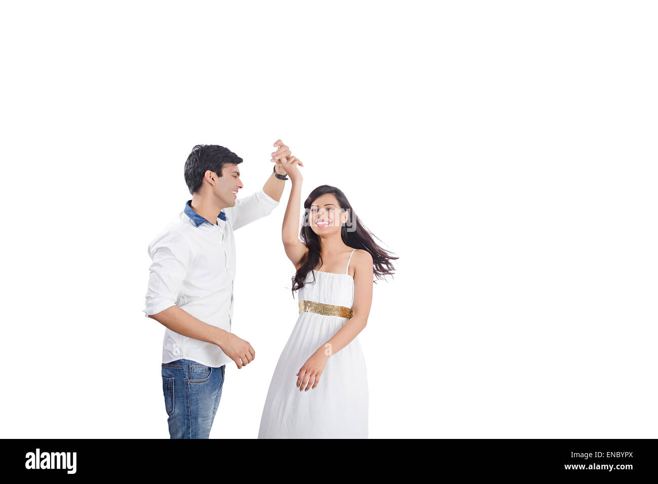 2 indian Married Couples Dancing enjoy Stock Photo - Alamy