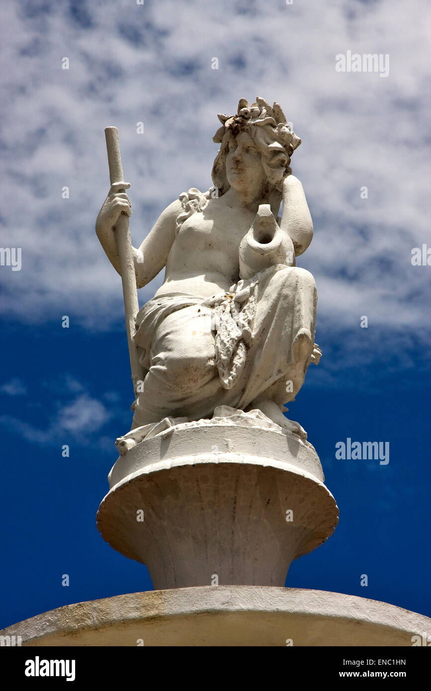a statue of divinity in san nicola argentina Stock Photo - Alamy