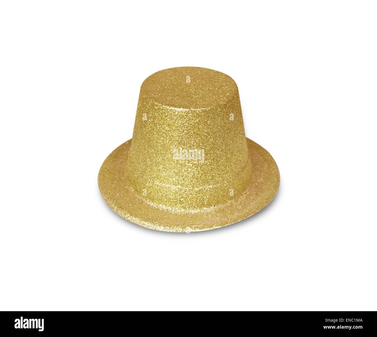 Shiny gold hat isolated on white background Stock Photo - Alamy