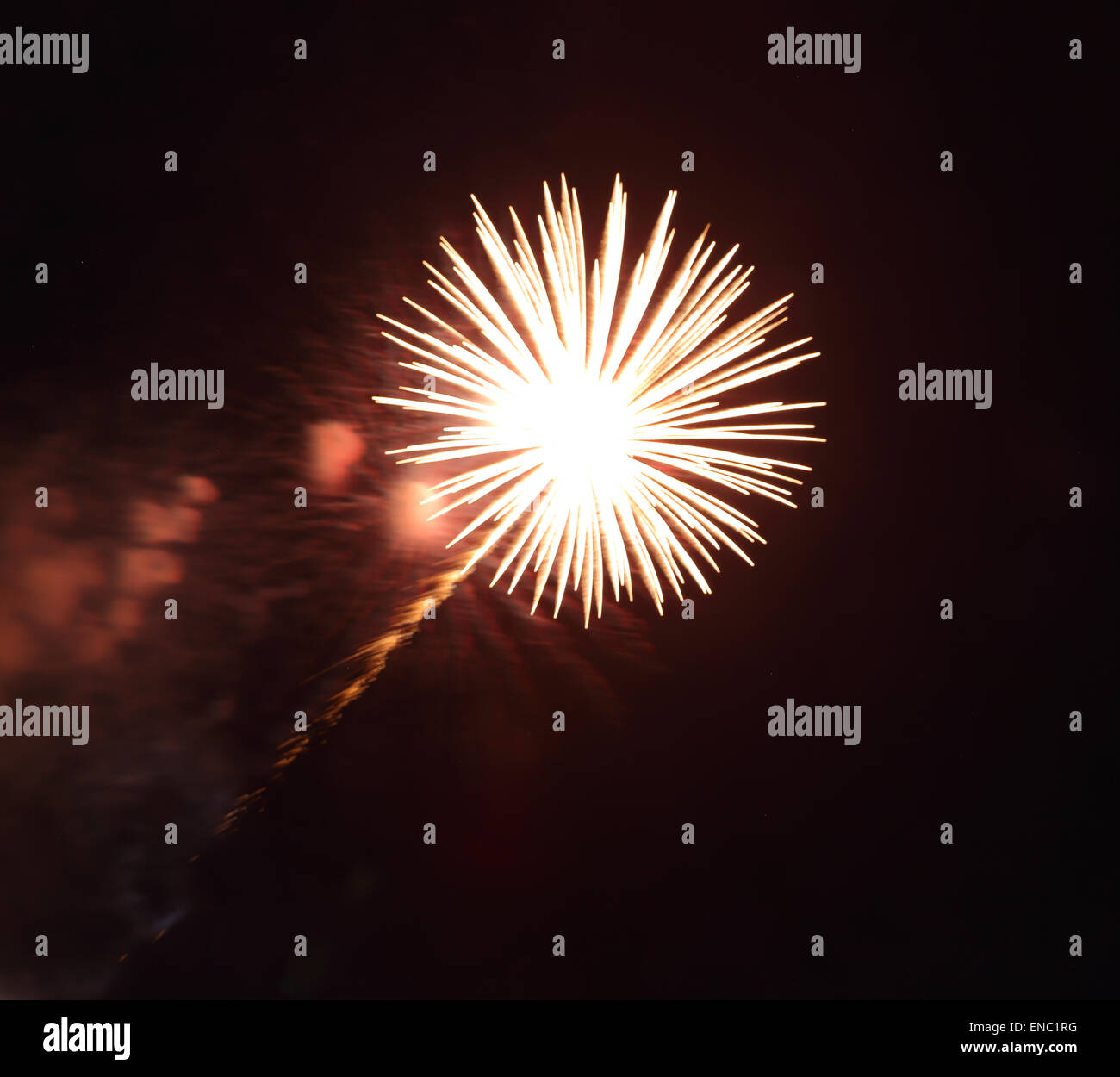 beautiful firework with sky at the night Stock Photo - Alamy